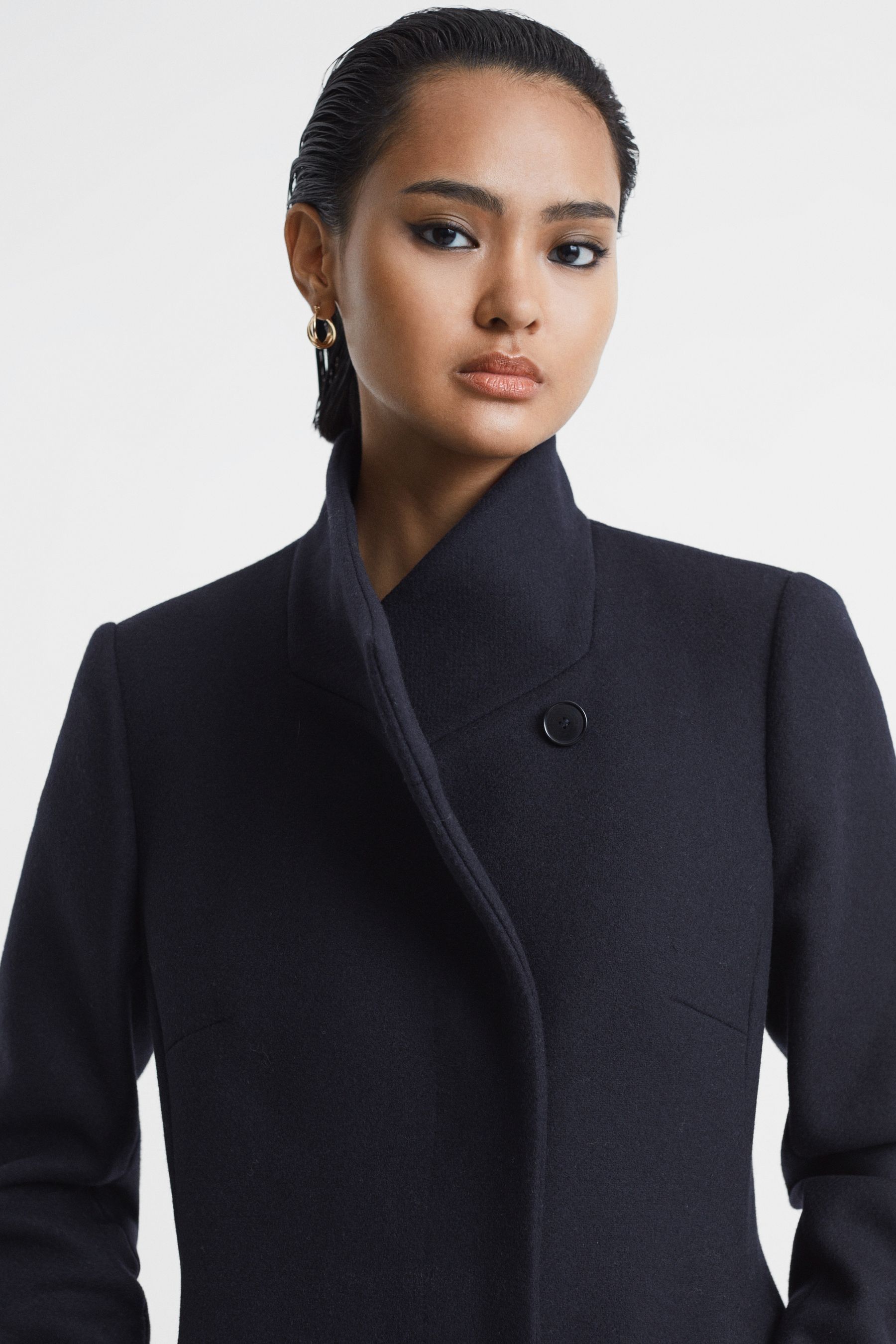 Buy Reiss Mia Wool Blend Mid-Length Coat from Next Ireland