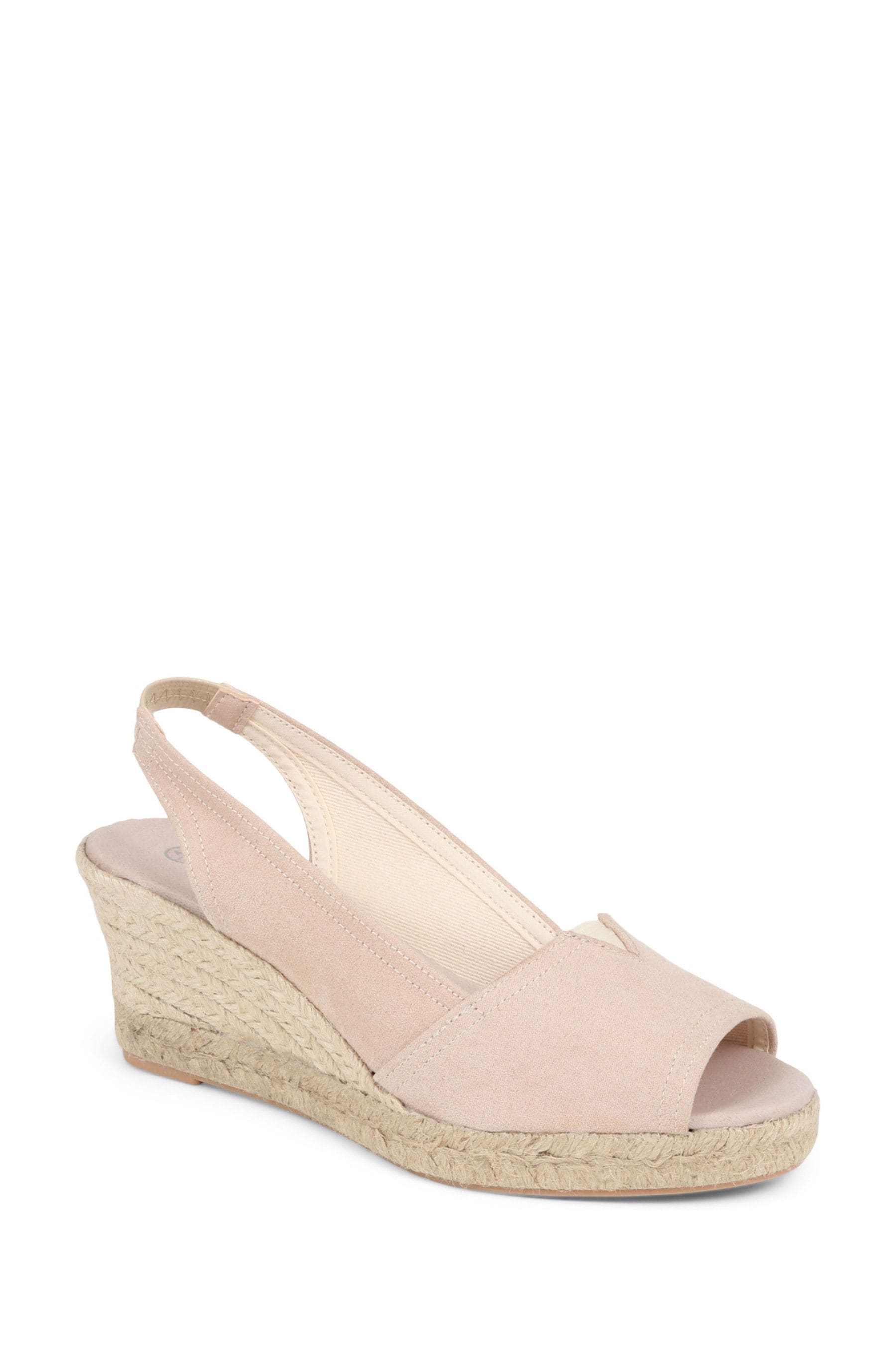 Buy Pavers Peep Toe Wedge Nude Sandals from the Next UK online shop