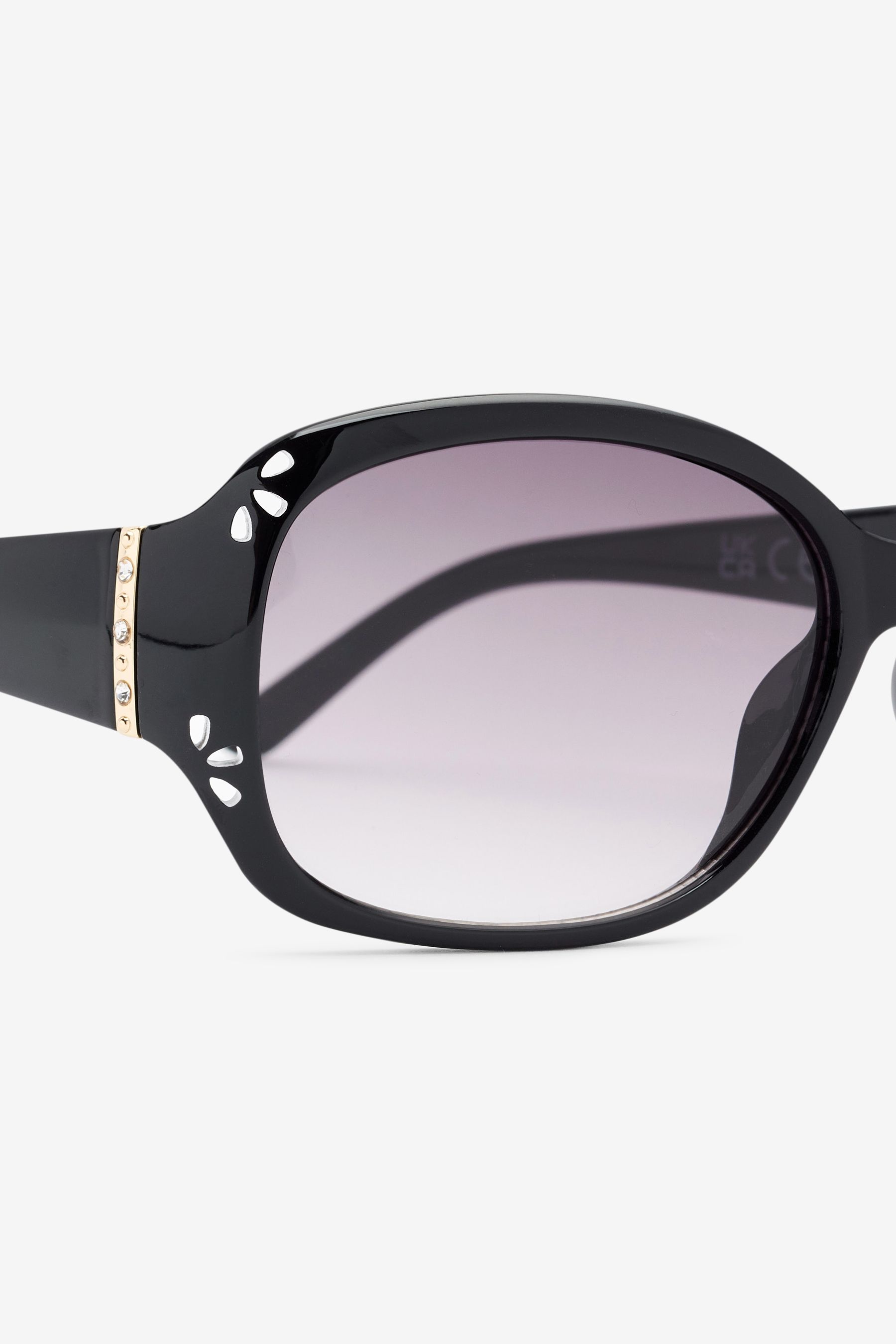Buy Black Ombre Effect Cut Out Detail Sunglasses from the Next UK ...