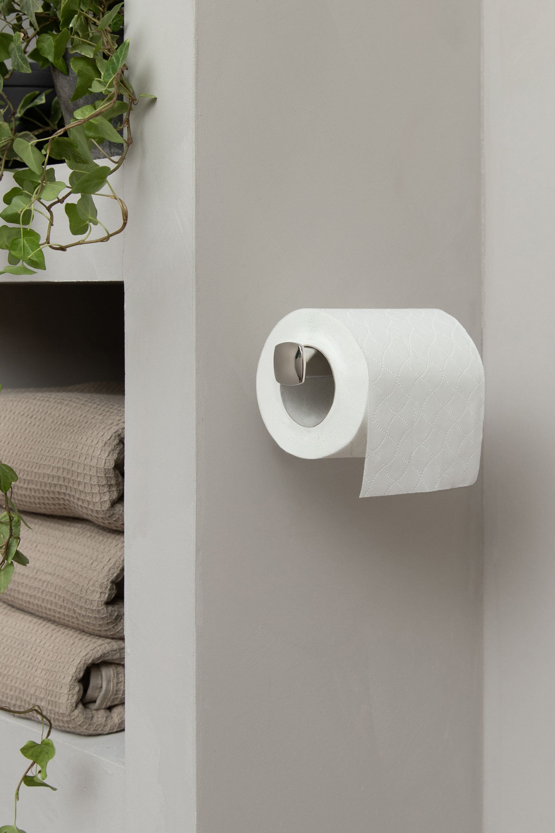 Buy Robert Welch Silver Burford Toilet Roll Holder Fixed from the Next ...