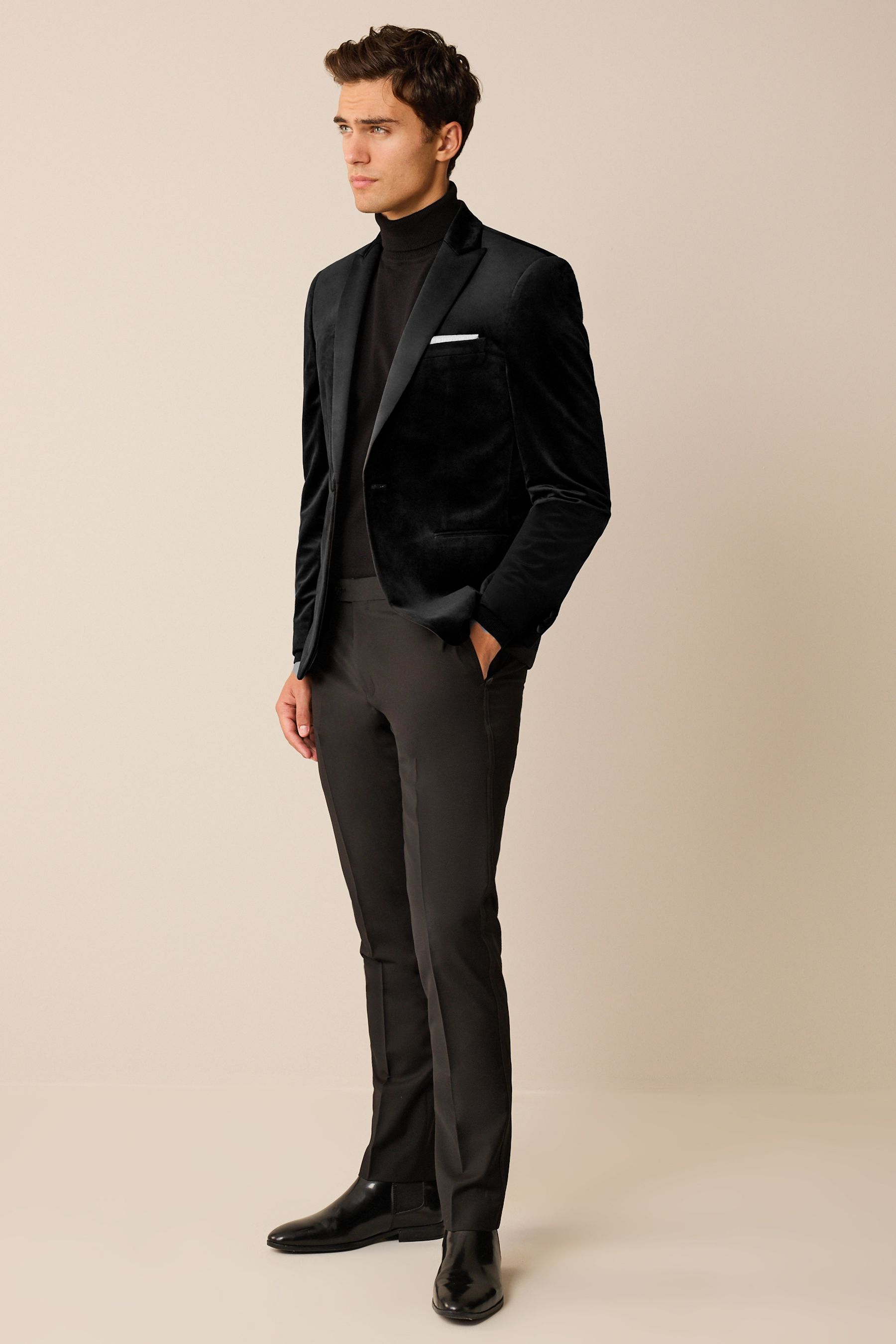 Buy Black Velvet Blazer from the Next UK online shop