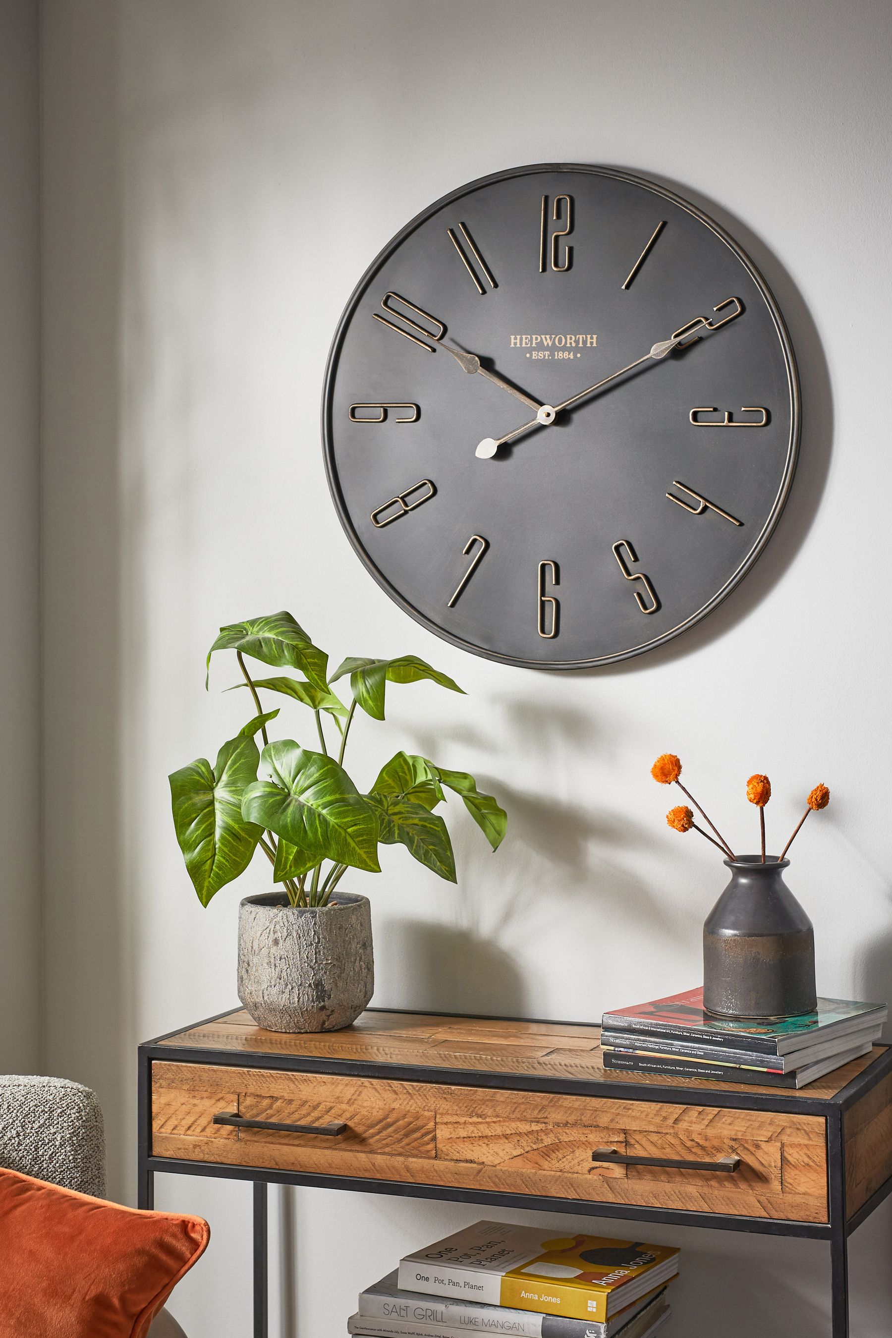 Buy Bronze Stamford 60cm Metal Wall Clock from the Next UK online shop