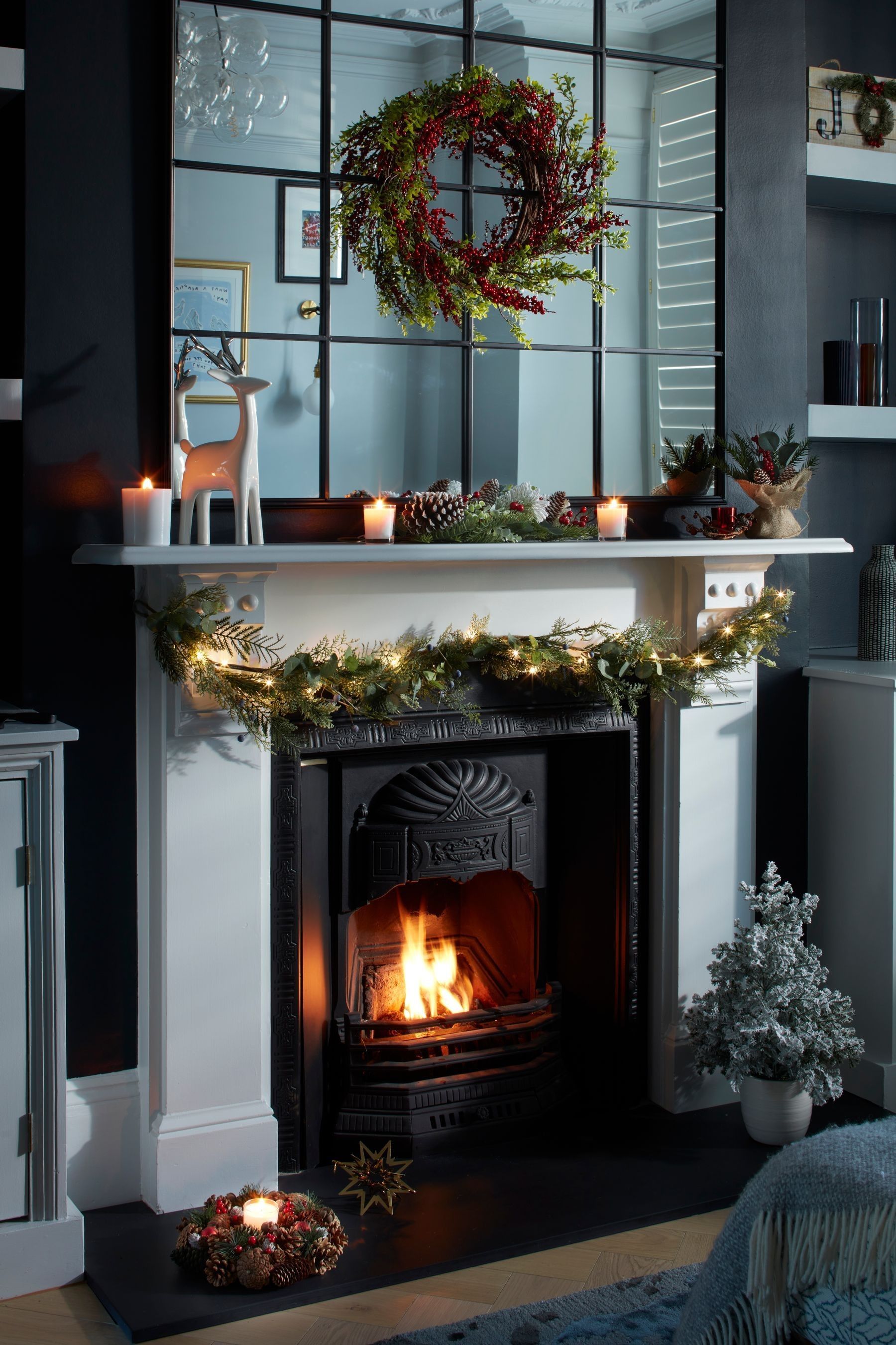 Buy Bayswood Green Pine Cone Bauble Wreath 29cm from the Next UK online ...