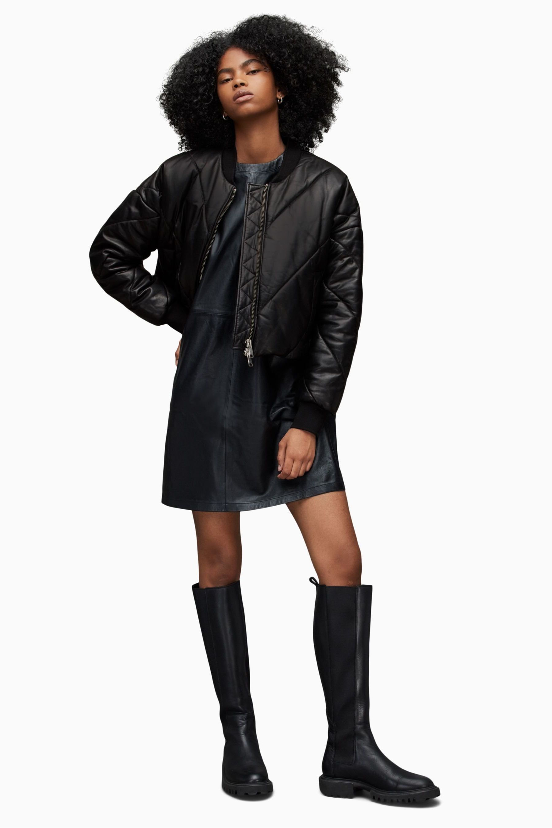 Buy AllSaints Black Bailey Puffer Jacket from the Next UK online shop