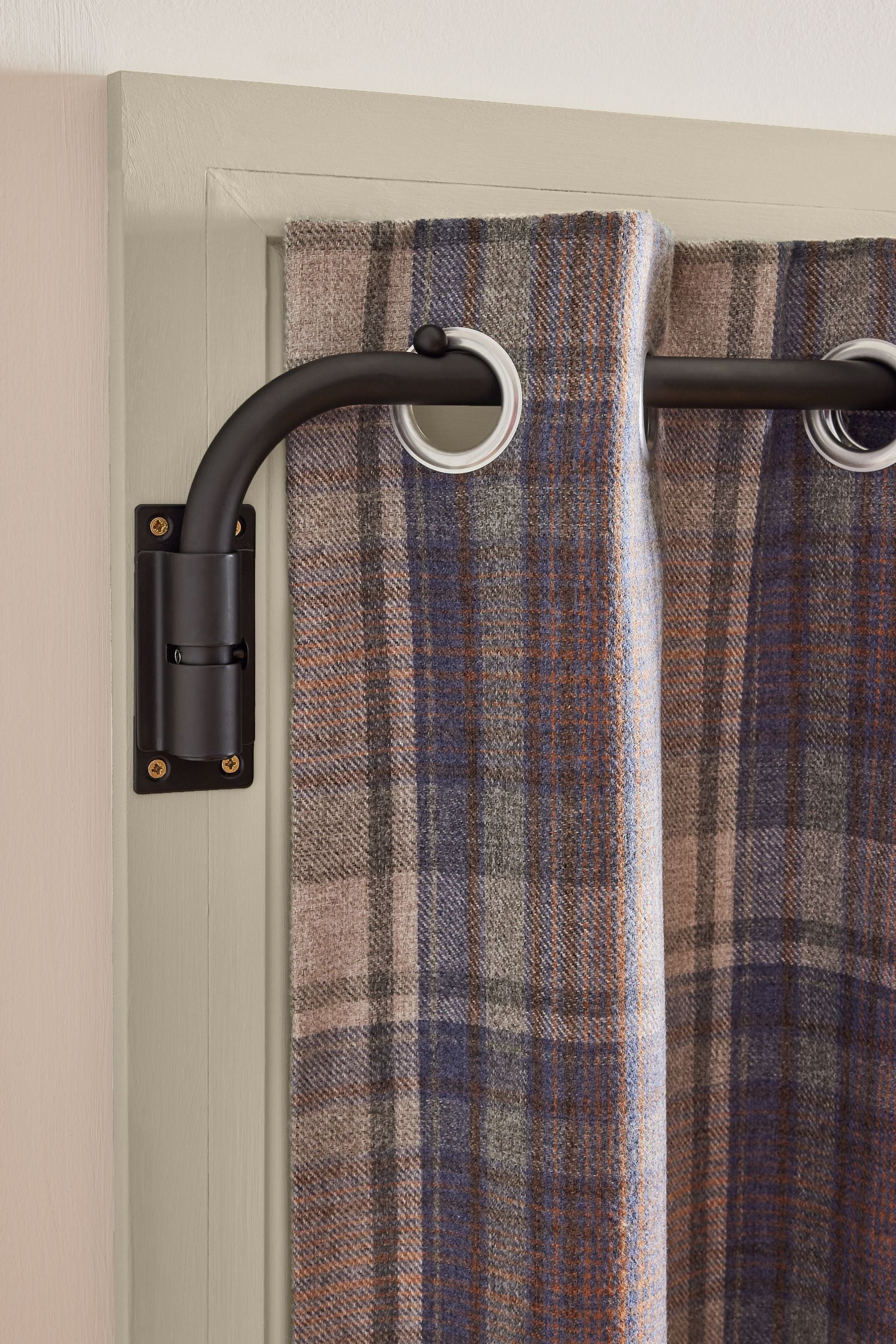 Buy Black 28mm Door Curtain Pole from the Next UK online shop