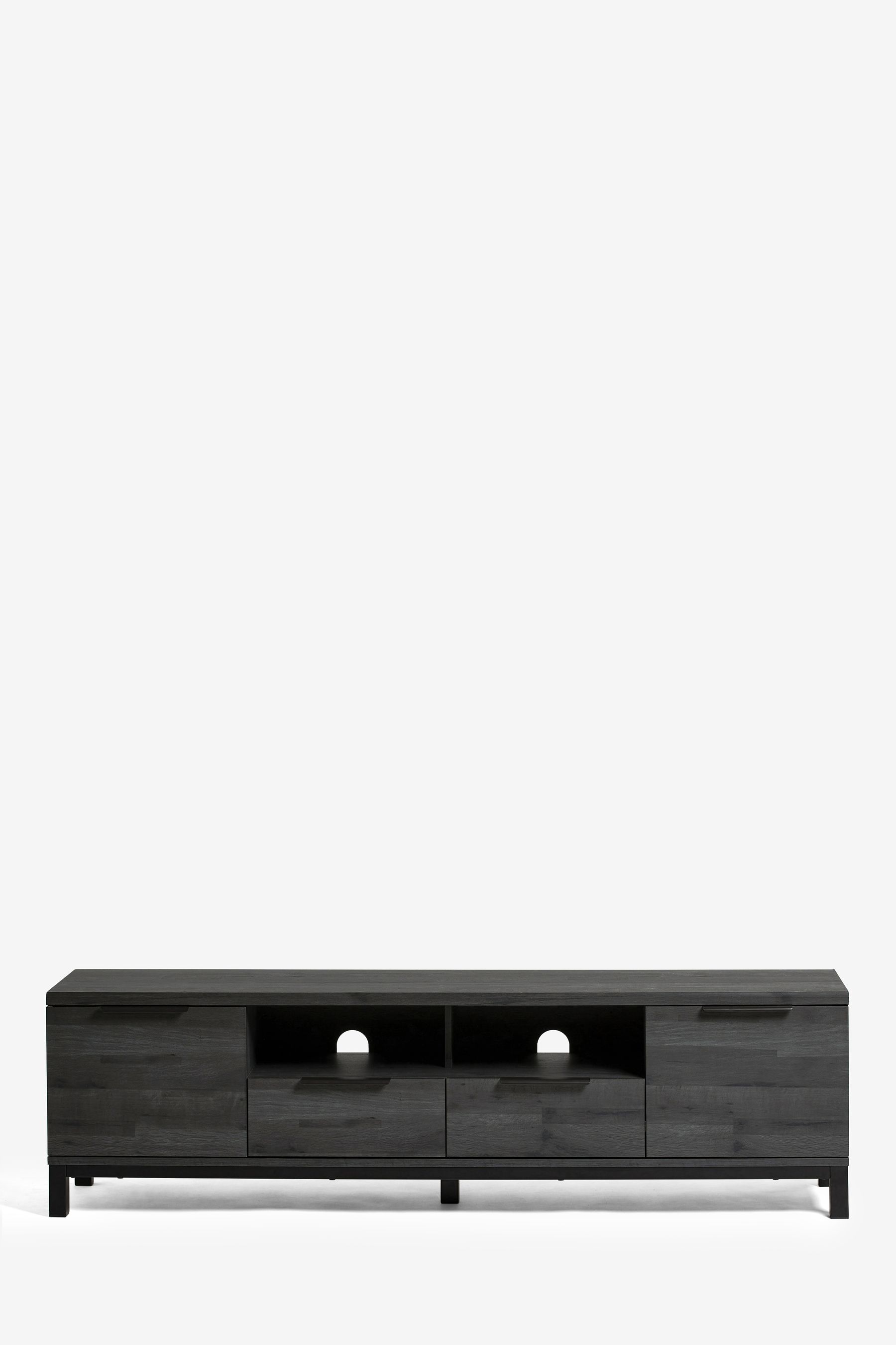 Buy Black Bronx Up to 80 inch Oak Effect TV Unit from the Next UK ...