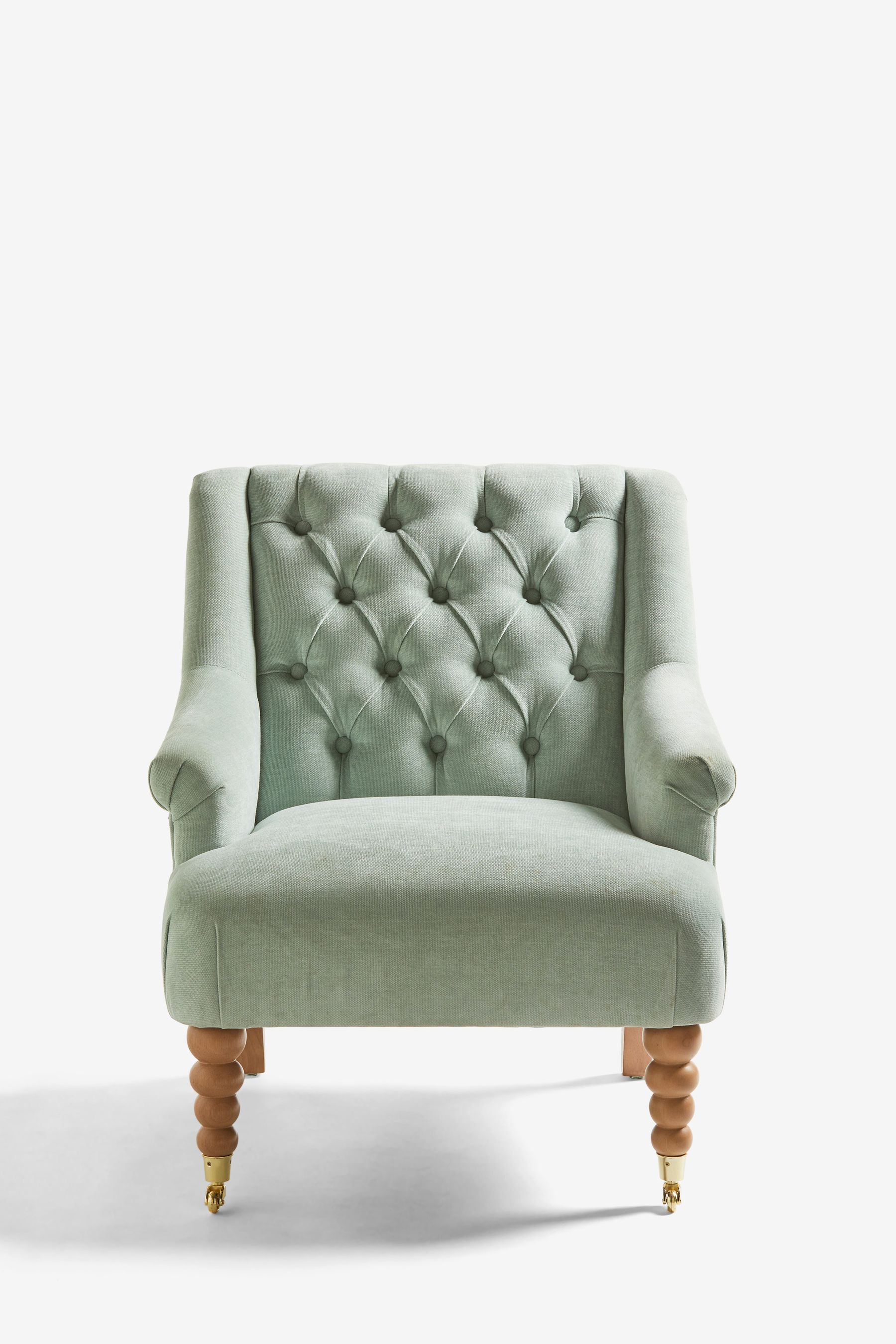 Buy Laura Ashley Baron Chenille Pale Grey Green Ropsley Chair from the ...