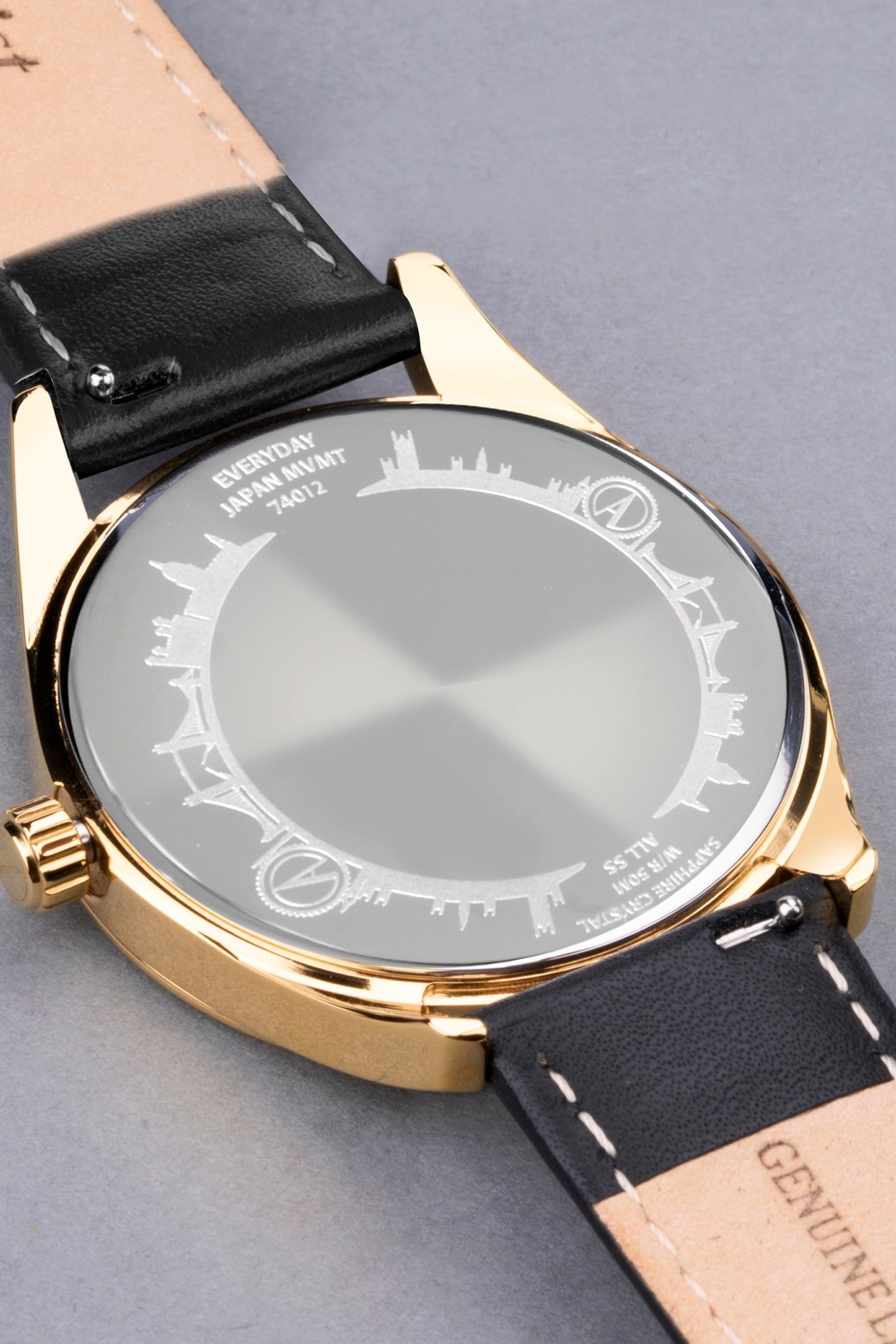 Buy Accurist Womens Black Everyday Leather Strap Analogue Watch from ...