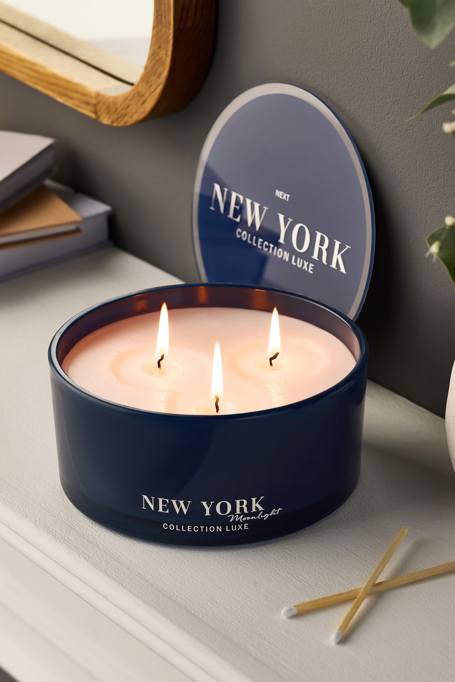 Buy Moonlight Amber & Jasmine Collection Luxe New York Large 3 Wick ...