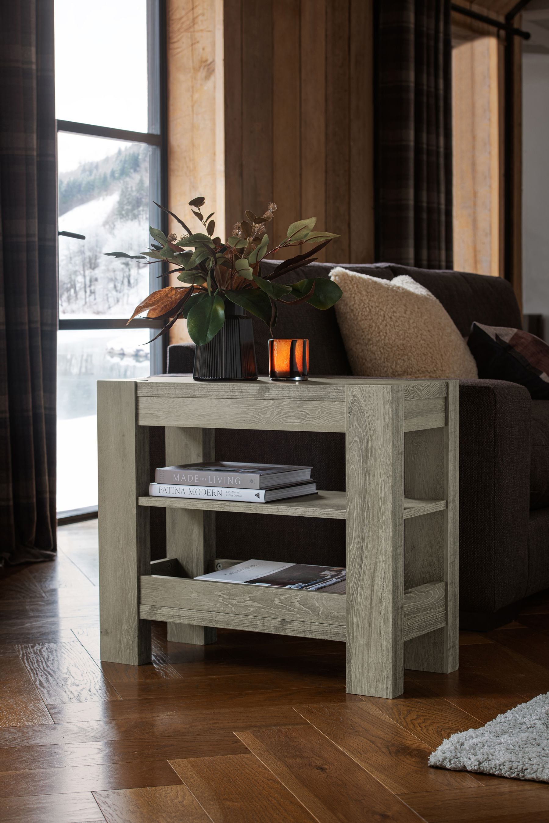 Buy Grey Heath Oak Effect Sofa Side Table from the Next UK online shop