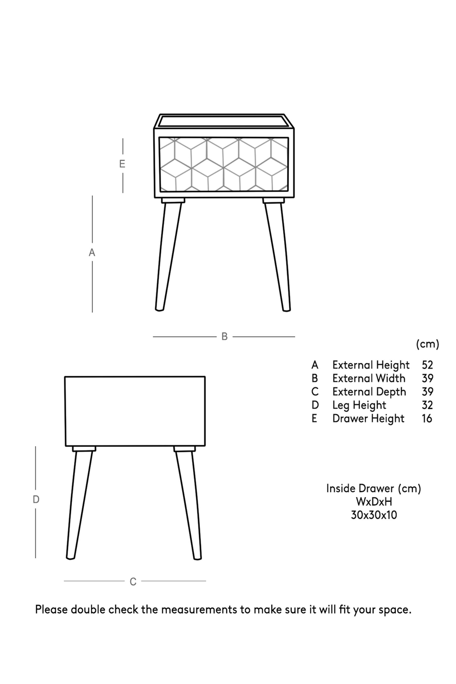 Buy Swoon Dark Brown Terning Bedside Table from the Next UK online shop