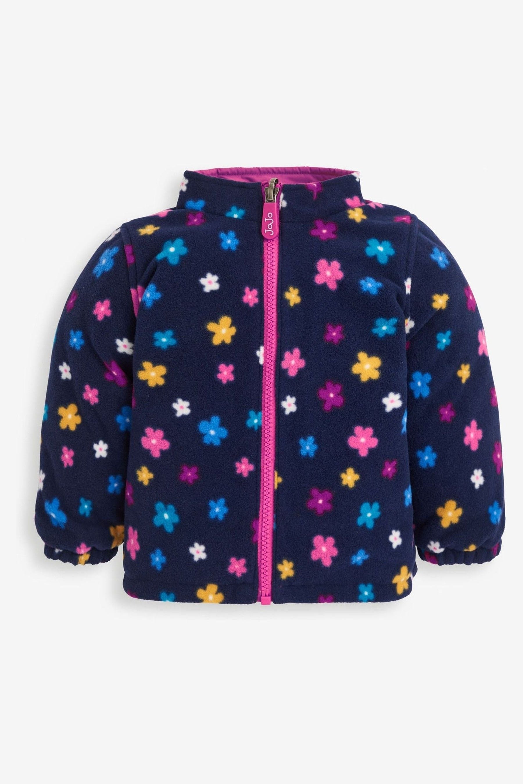 Buy JoJo Maman Bébé Pink Blossom 4-in-1 Waterproof Polarfleece Jacket ...