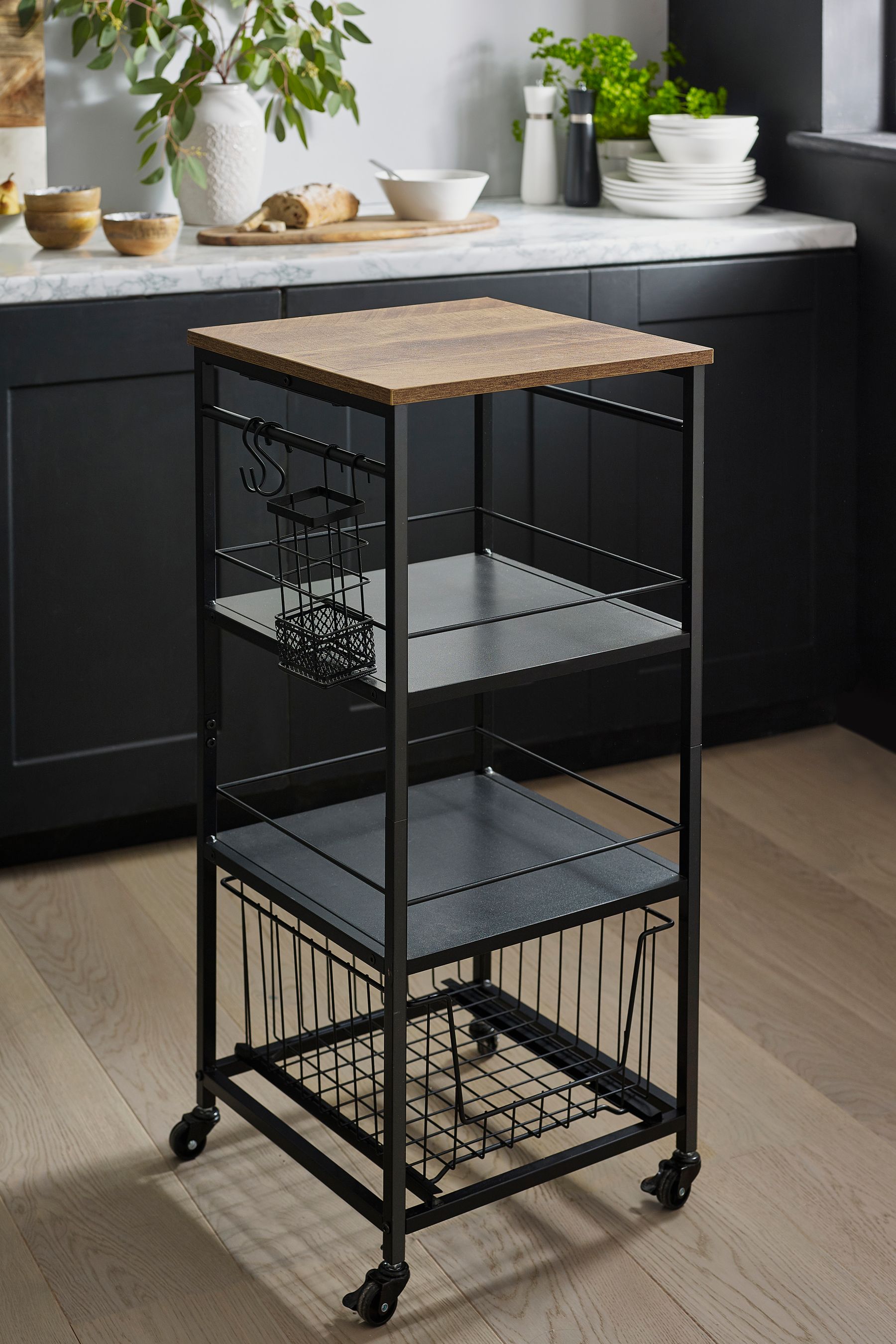Buy Black Bronx Kitchen Storage Trolley from the Next UK online shop
