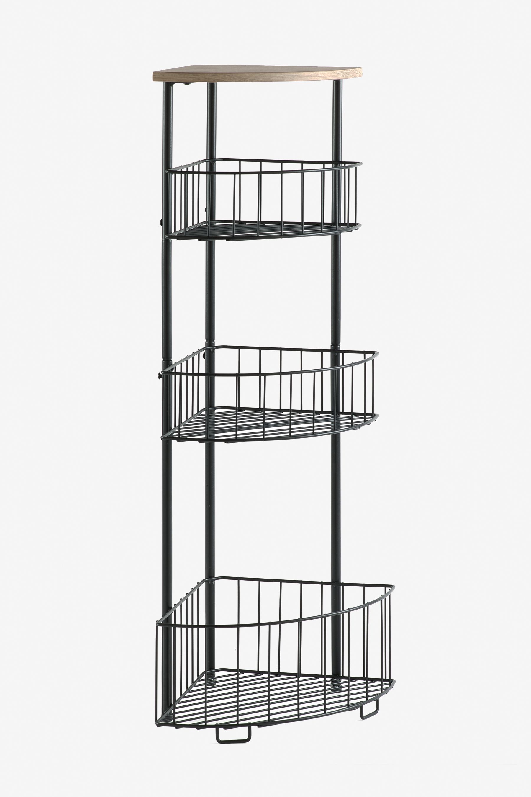 Buy Black Bronx Fruit & Vegetable Corner Storage Baskets Stand from the ...