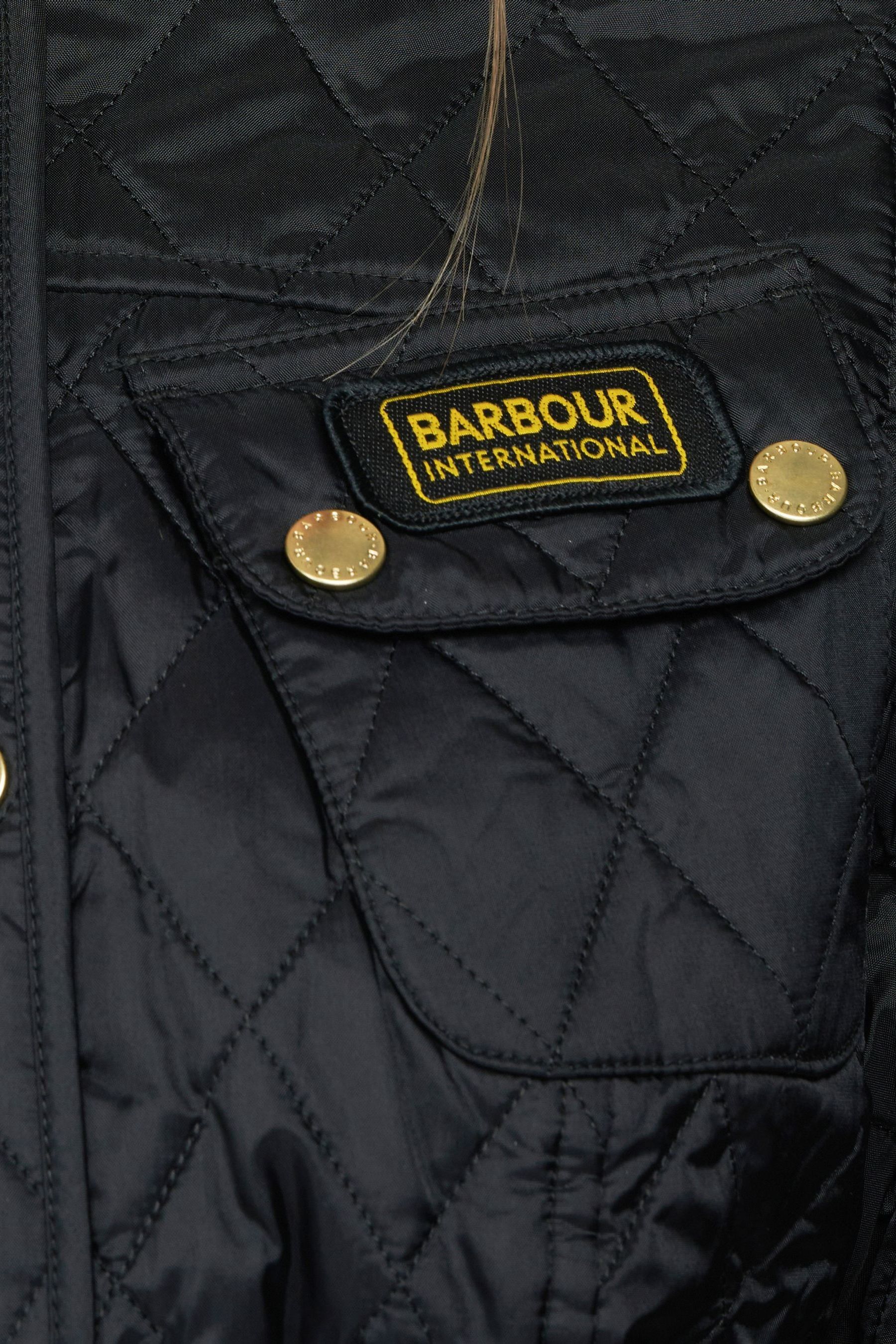 Buy Barbour® International Black Polar Quilted Jacket from the Next UK ...