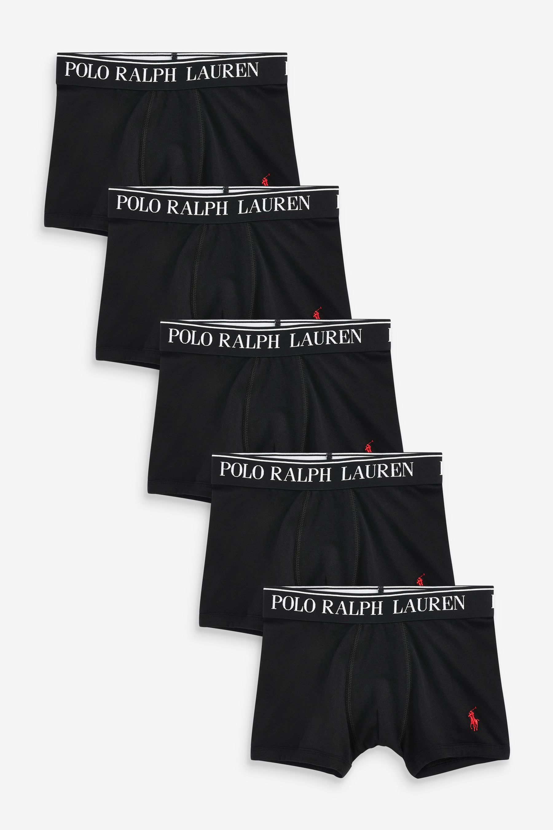 Buy Polo Ralph Lauren Boys Cotton Stretch Logo Boxers 5 Pack from the ...