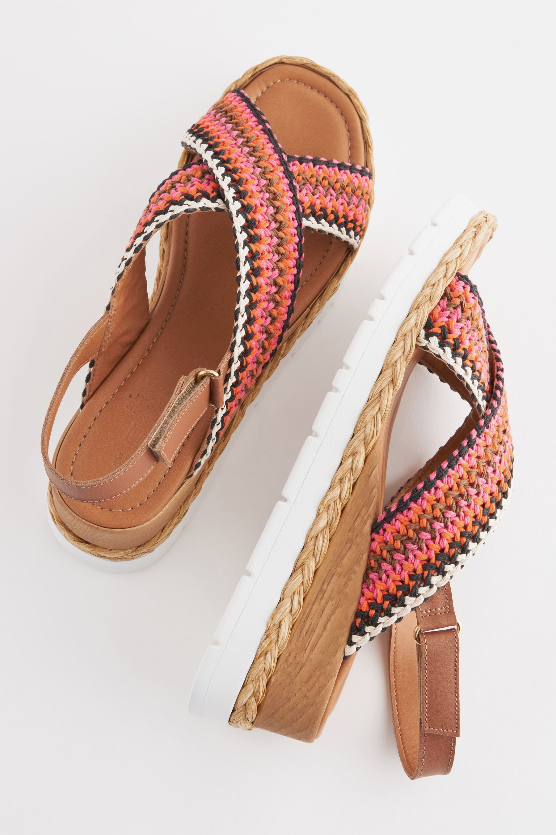 Buy Red Forever Comfort® Crossover Sports Wedges from Next Ireland