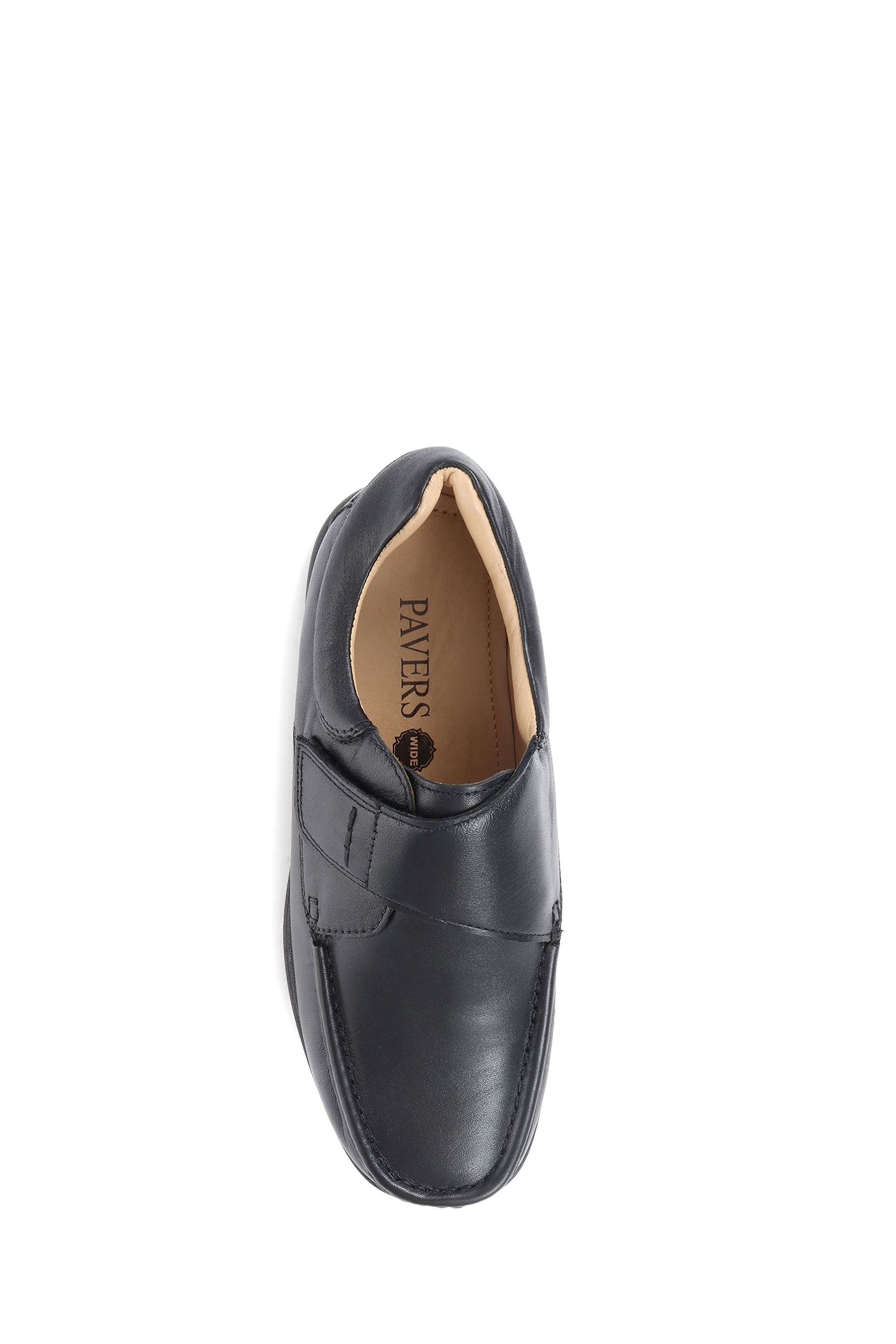 Buy Pavers Gents Monk/Velcro Black Smart Shoes from the Next UK online shop