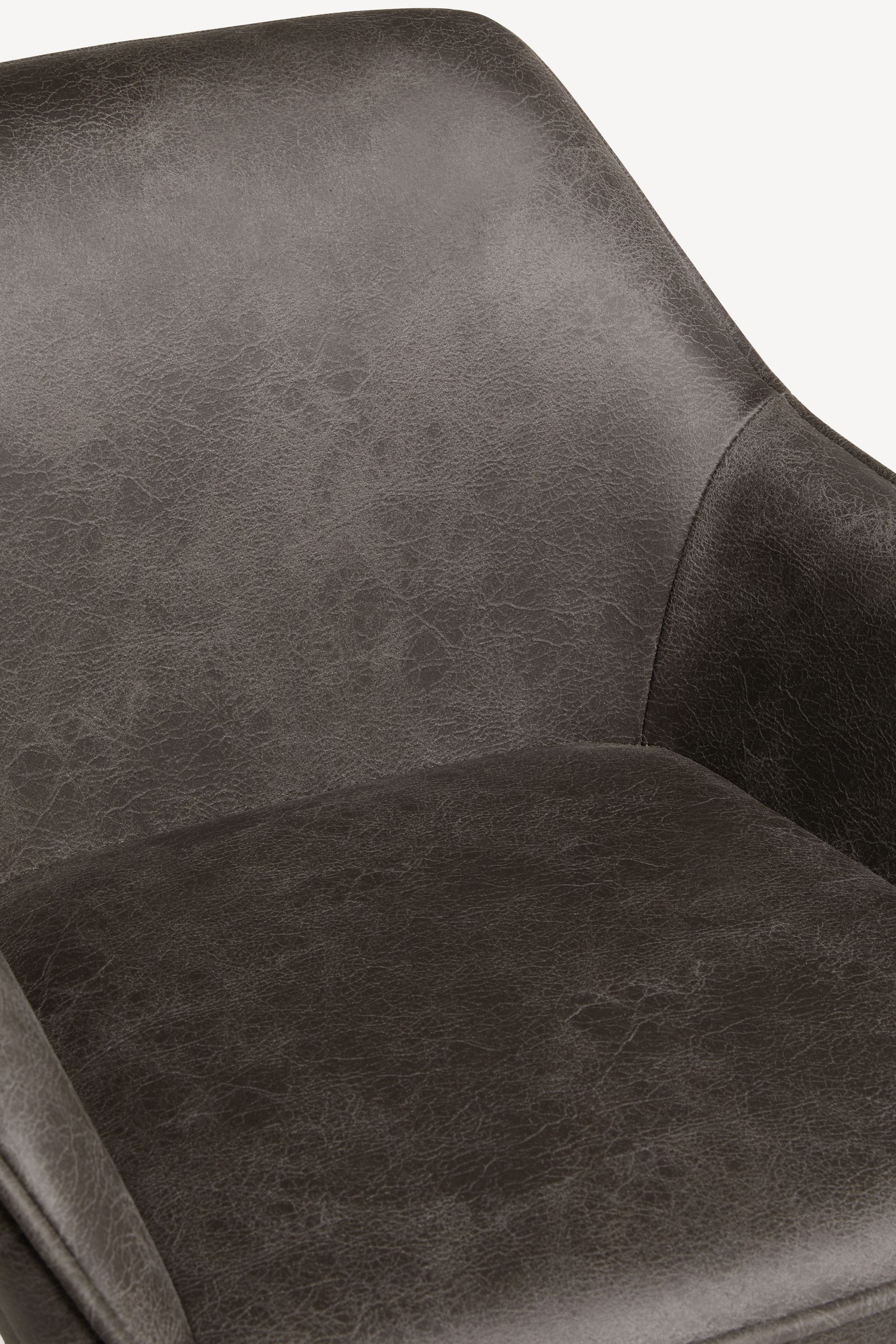 Buy Monza Faux Leather Dark Grey Hamilton Kitchen Bar Stool from the ...