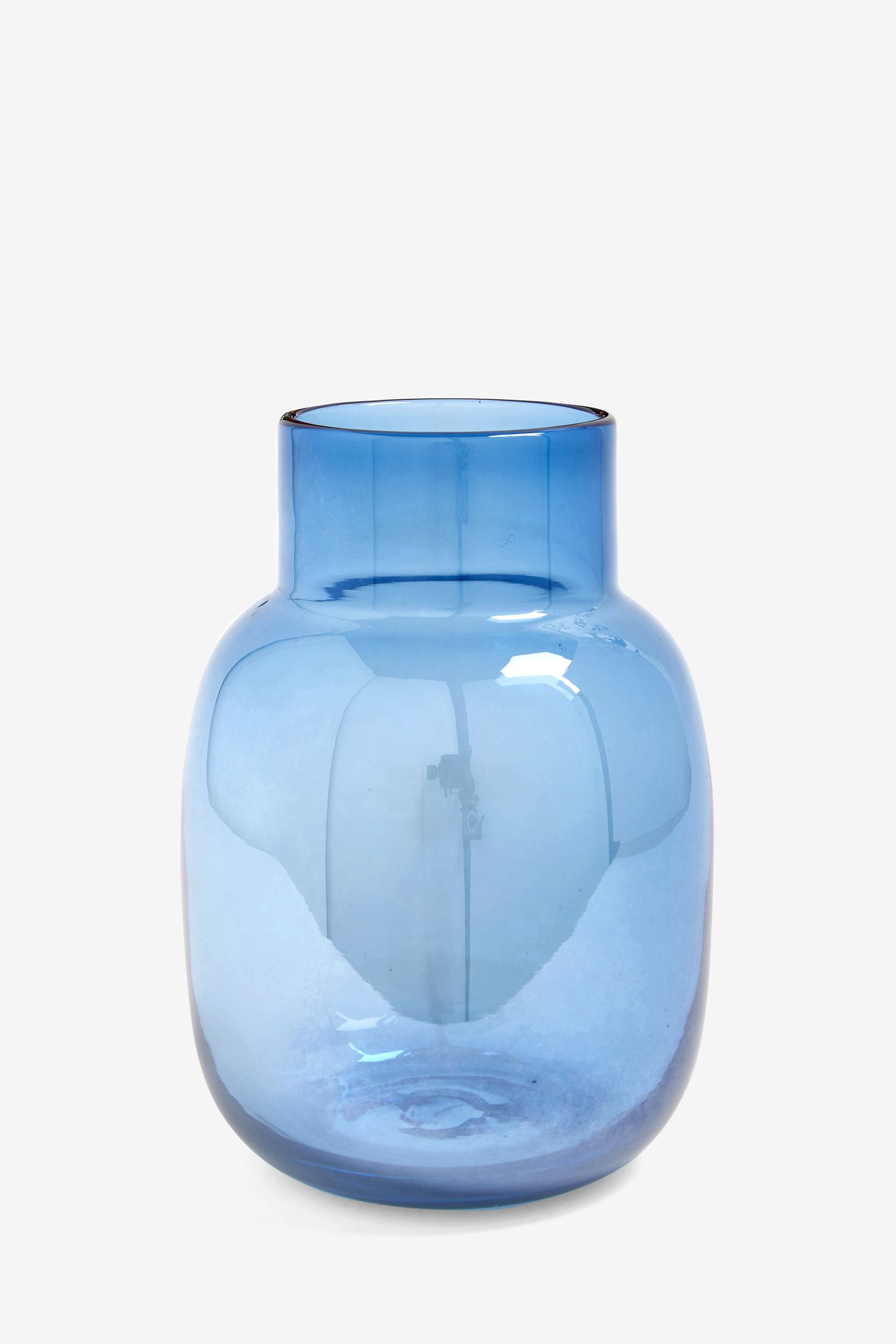 Buy Blue Glass Flower Vase from the Next UK online shop