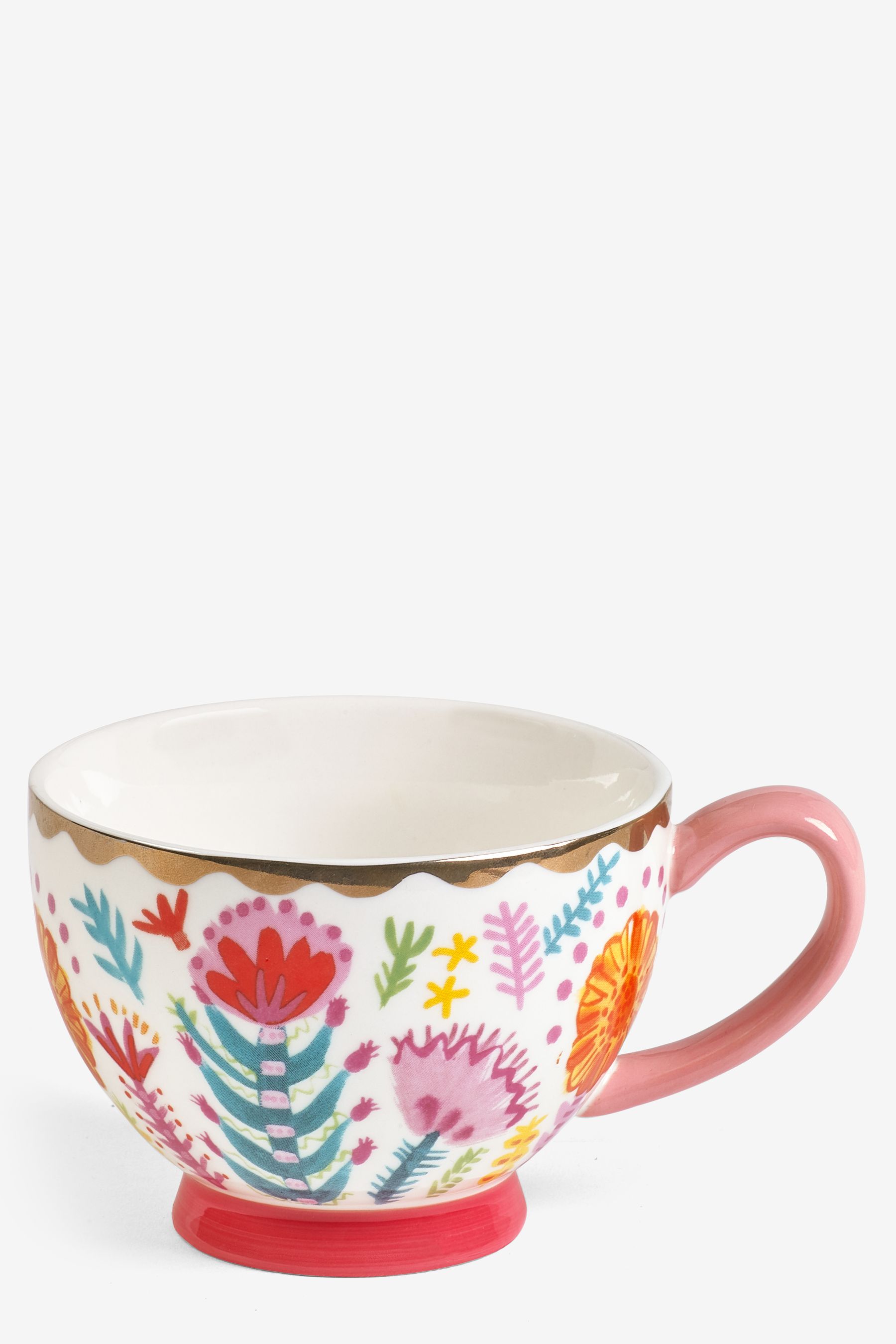 Buy Lucy Tiffney Floral Footed Mug from the Next UK online shop