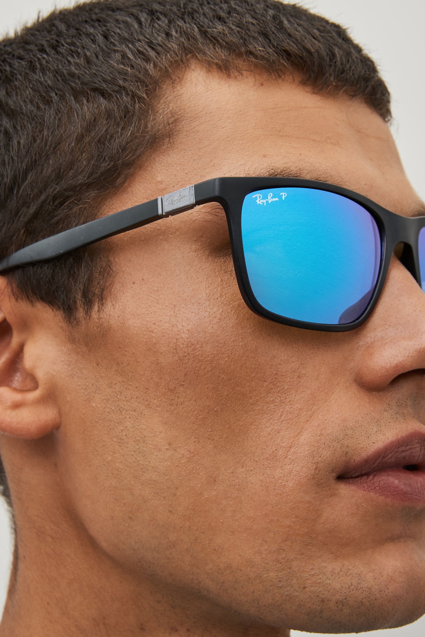 Buy Ray-Ban RB4385 Black Polarised Lens Sunglasses from the Next UK ...