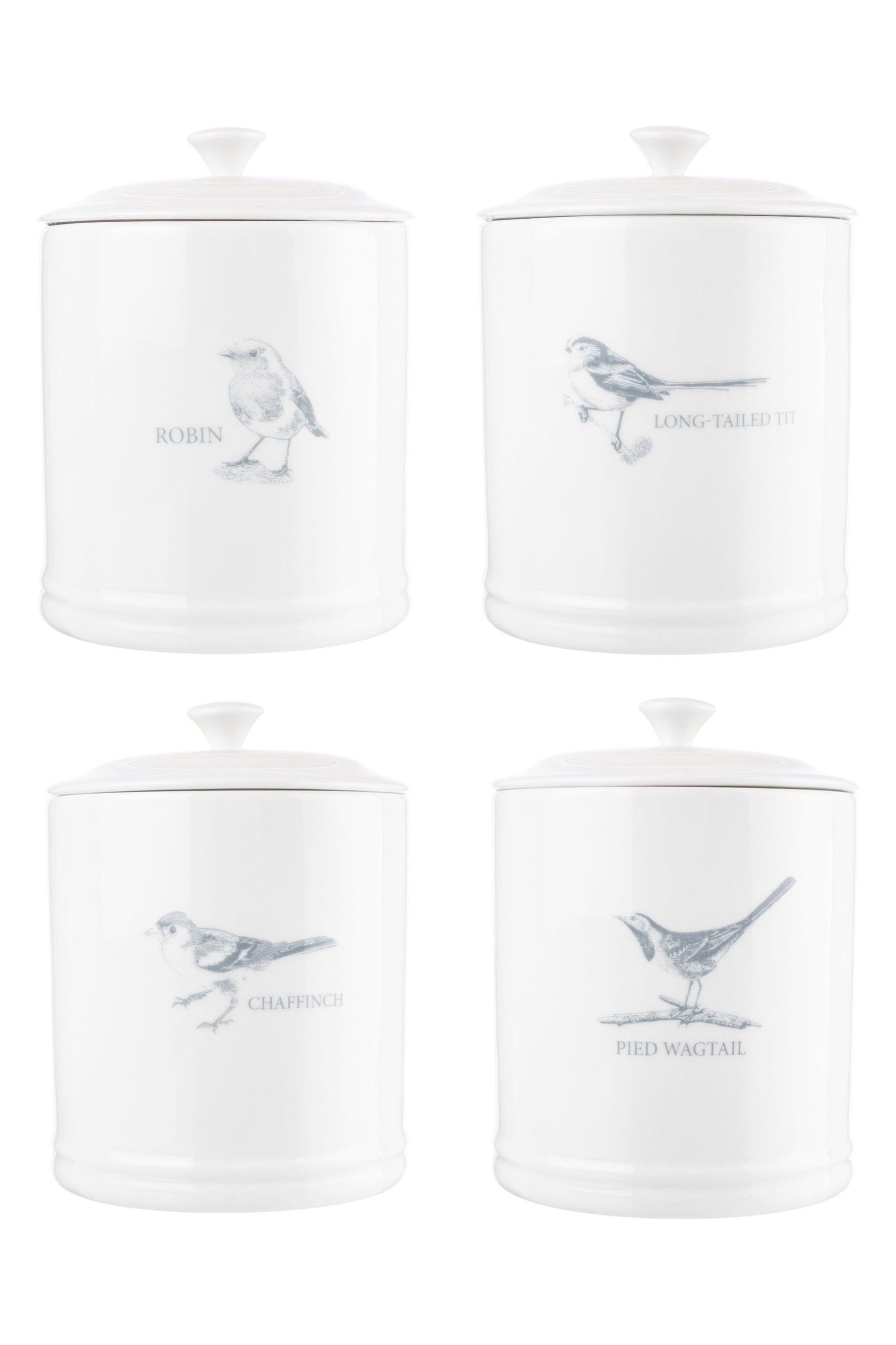 Buy Mary Berry Set of 3 White Garden Birds Canisters from the Next UK ...