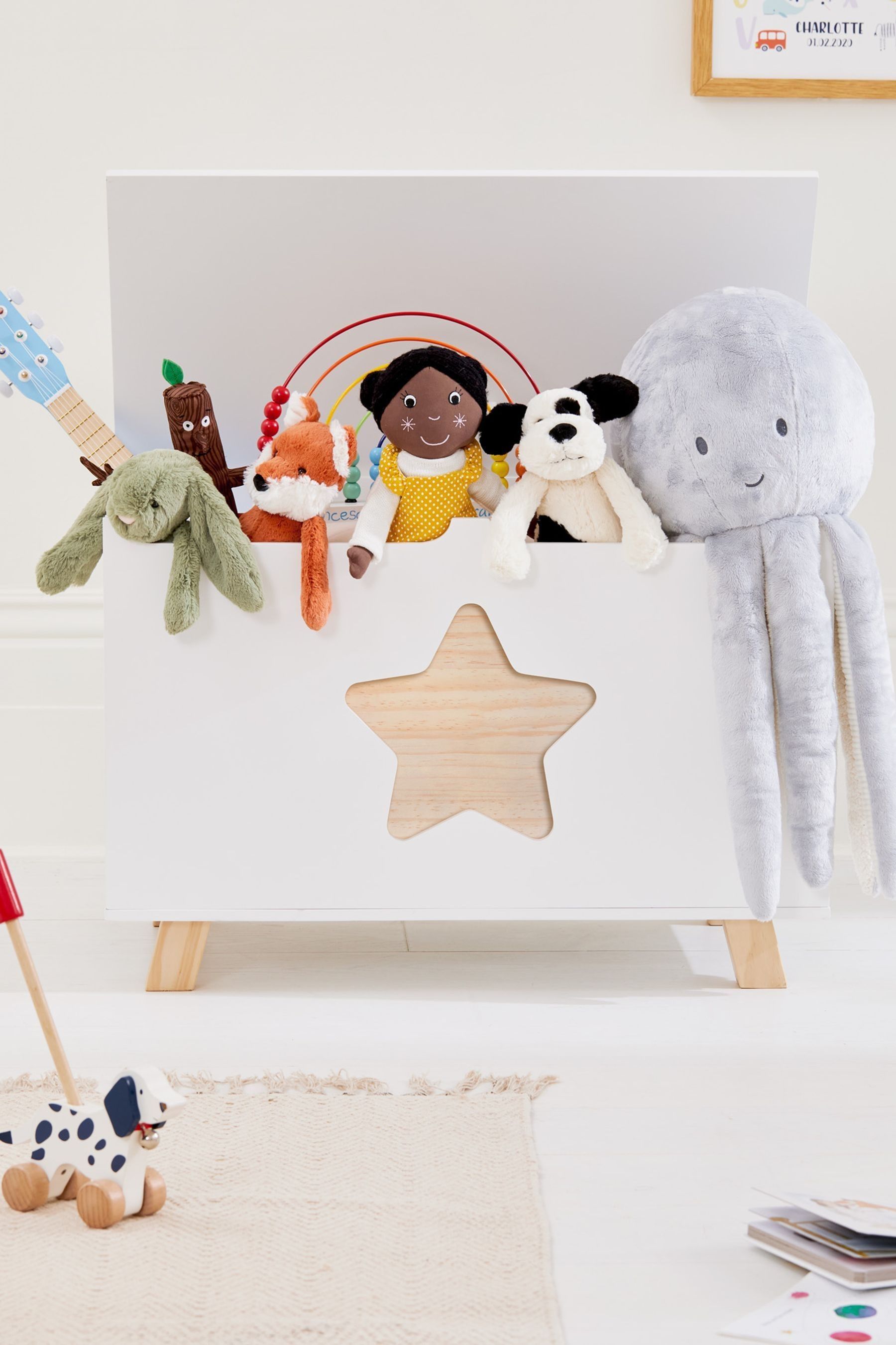 Buy JoJo Maman Bébé White Star Toy Storage Chest from the Next UK ...