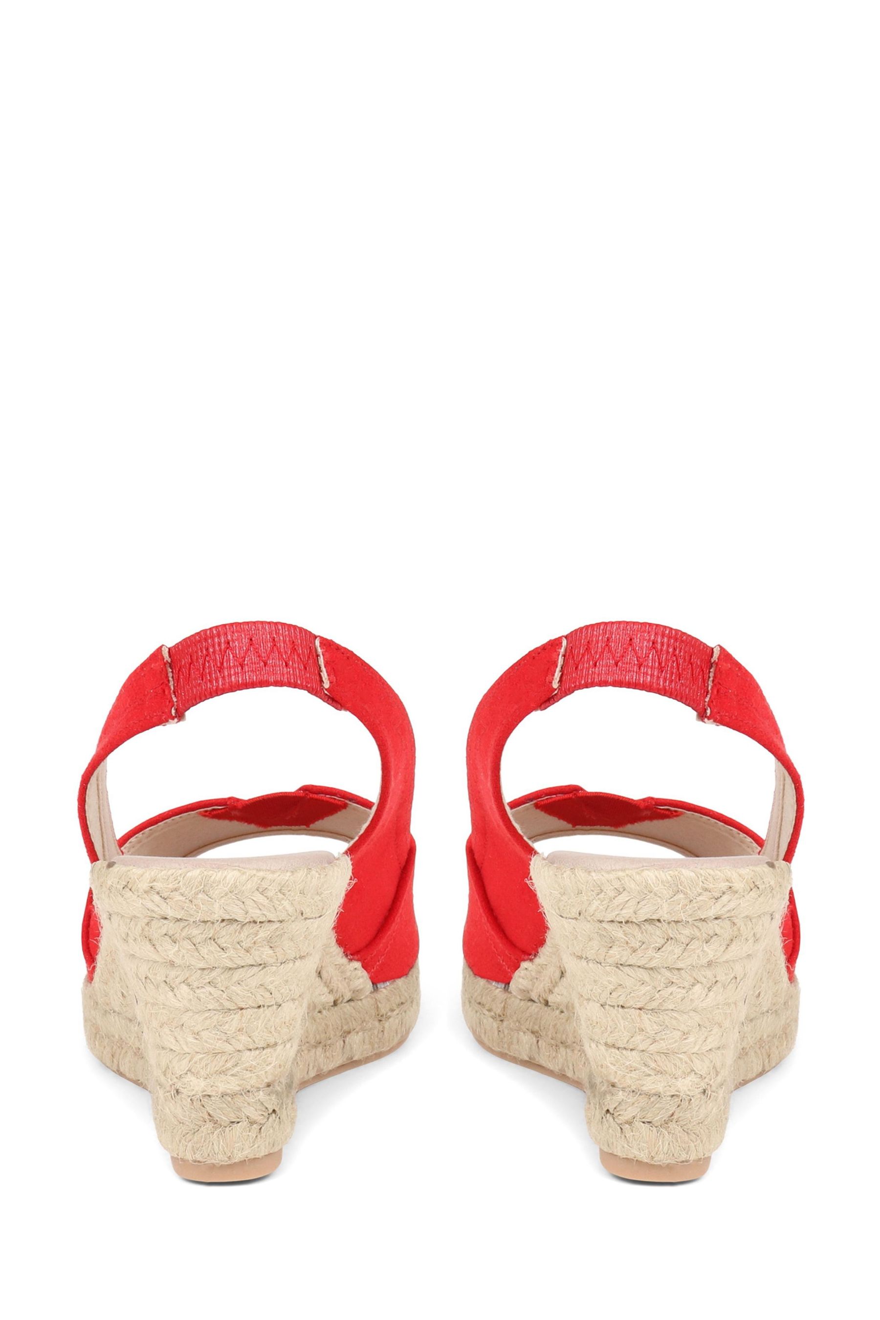 Buy Pavers Red Peep Toe Wedge Sandals from the Next UK online shop