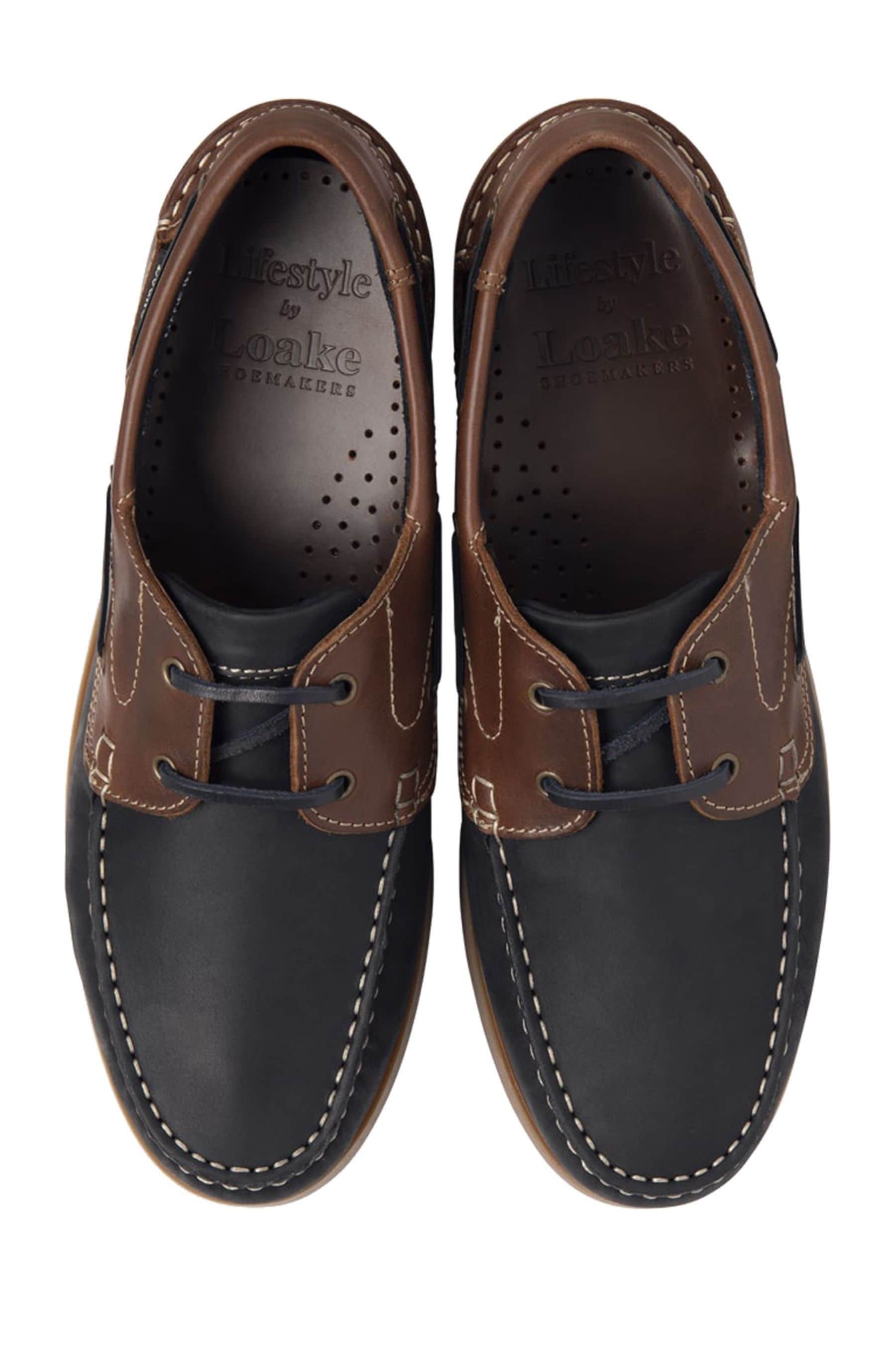 Buy Loake Blue Lymington Nubuck/Leather Boat Shoes from the Next UK ...