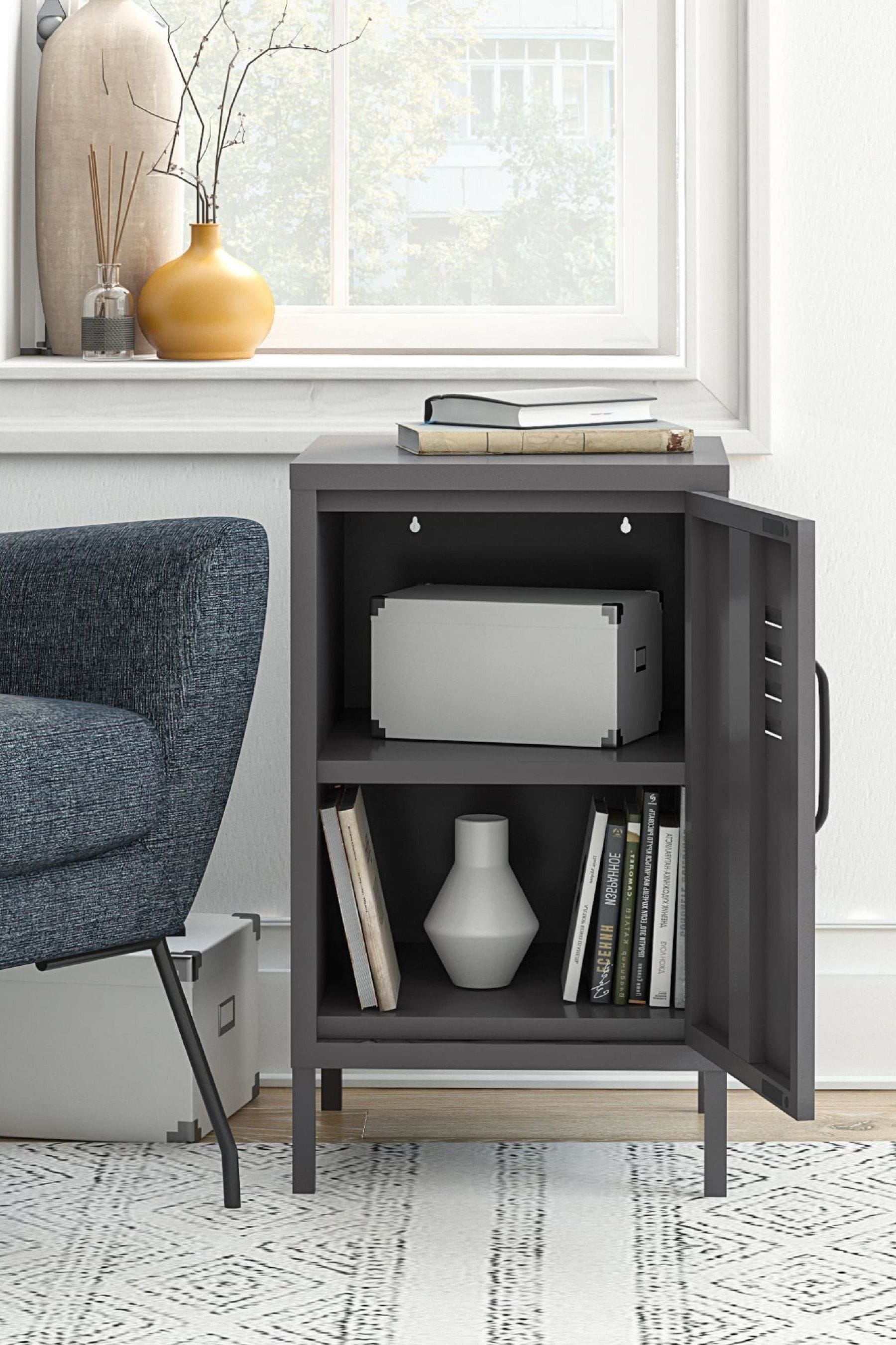 Buy Dorel Home Grey Europe Bradford Metal Locker End Table from the ...