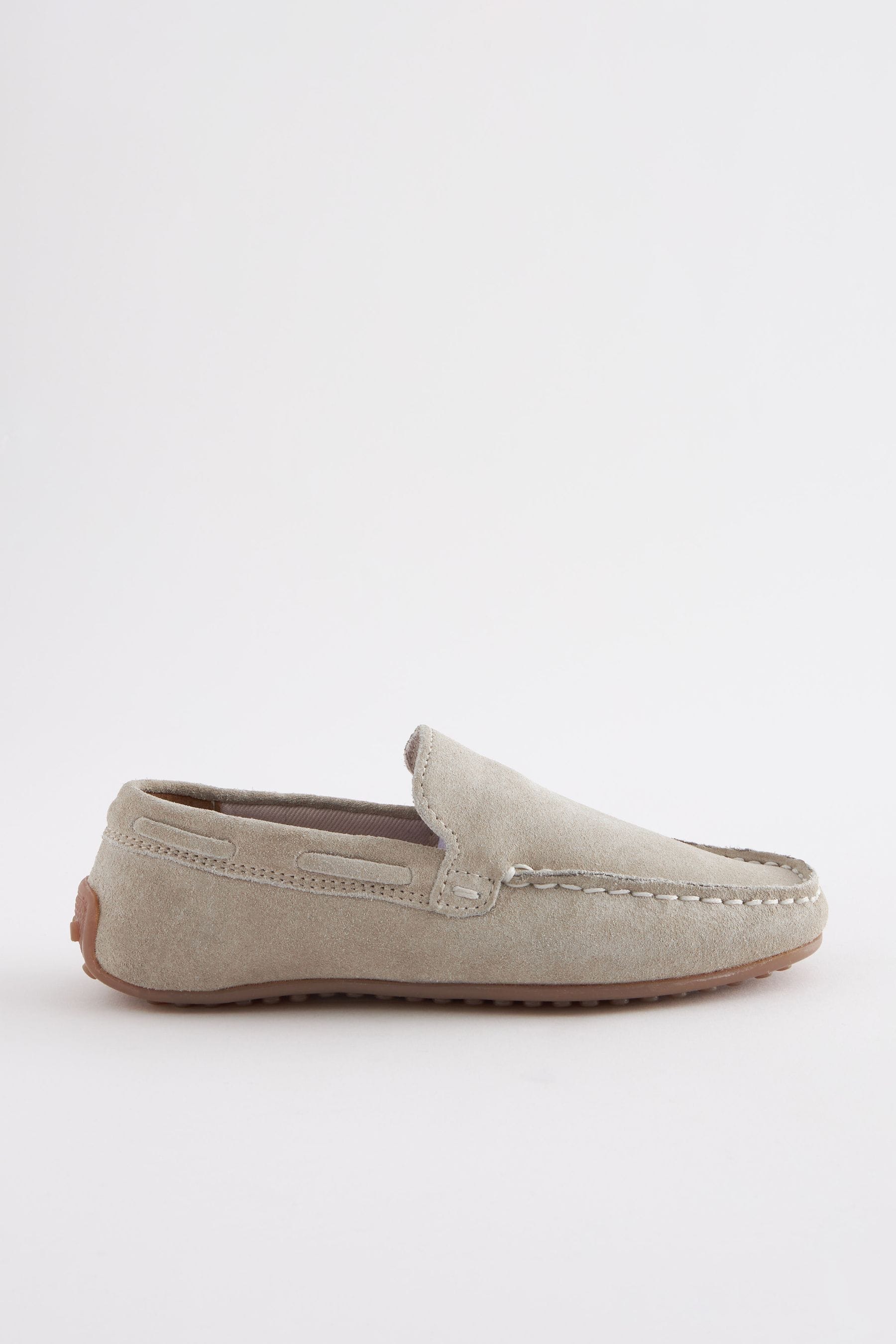 Buy Stone Suede Loafers from the Next UK online shop