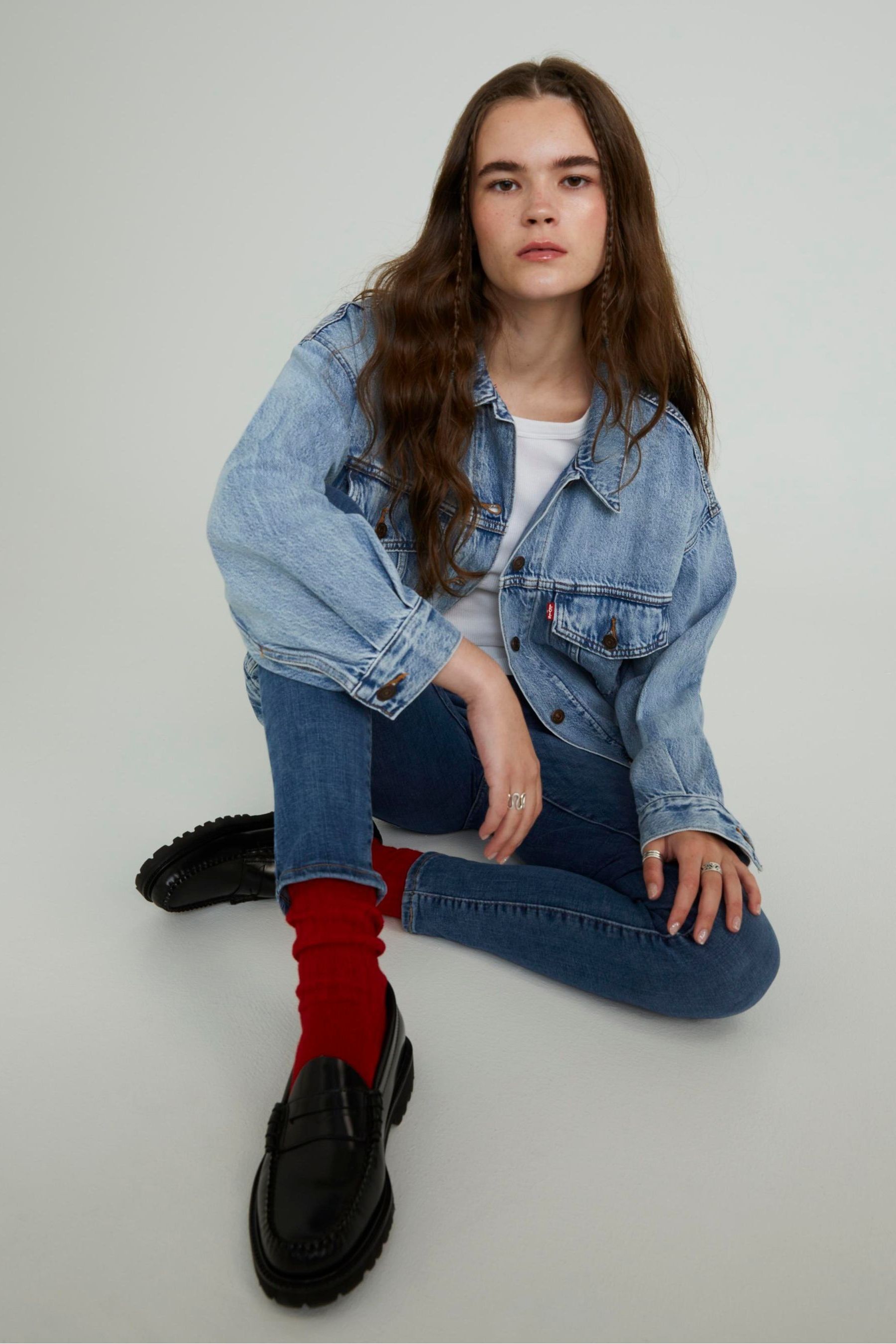 Buy Levi's® Blue Wave Mid 721™ High Rise Skinny Jeans from the Next UK ...