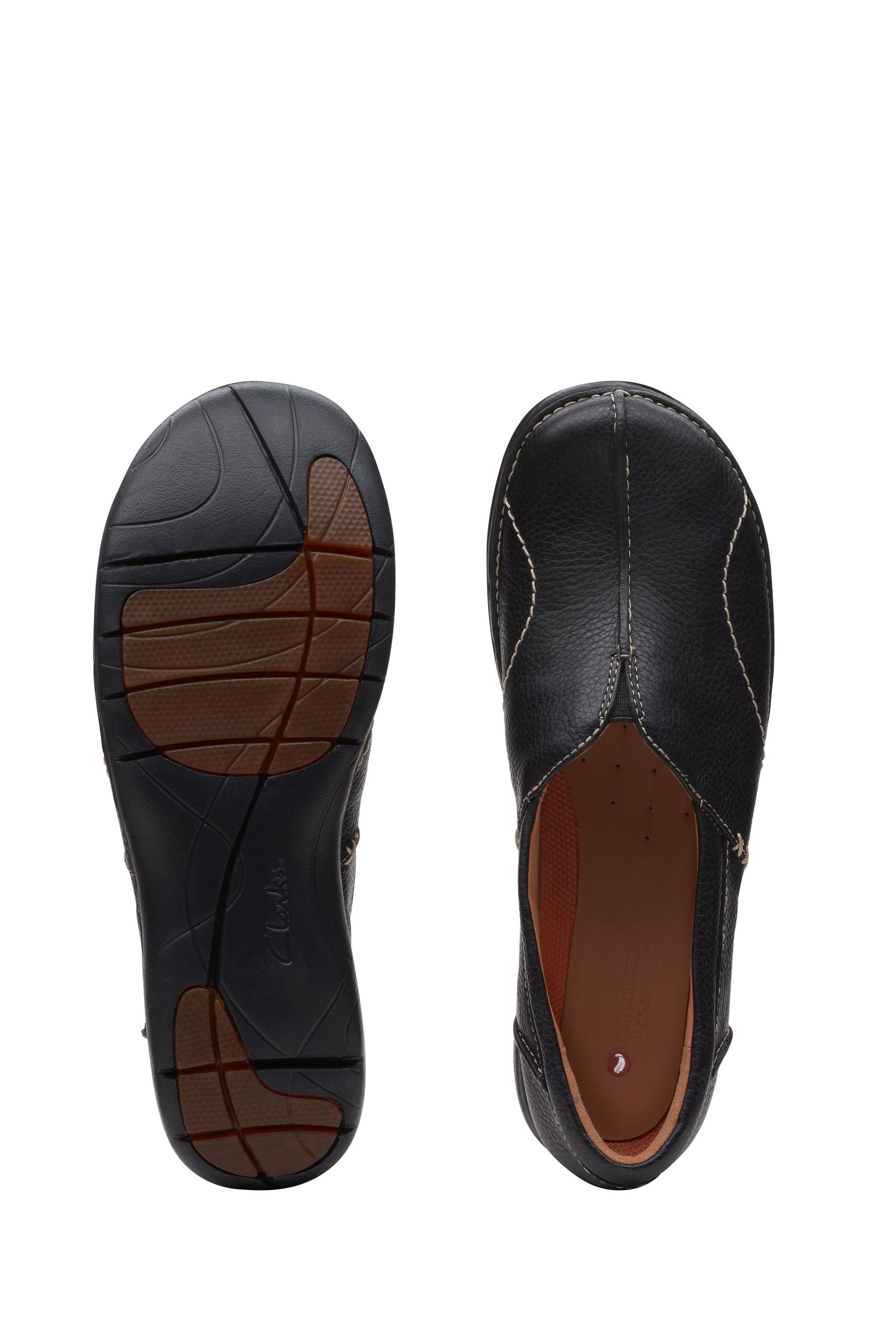 Buy Clarks Black Leather Un Loop Stride Shoes from the Next UK online shop