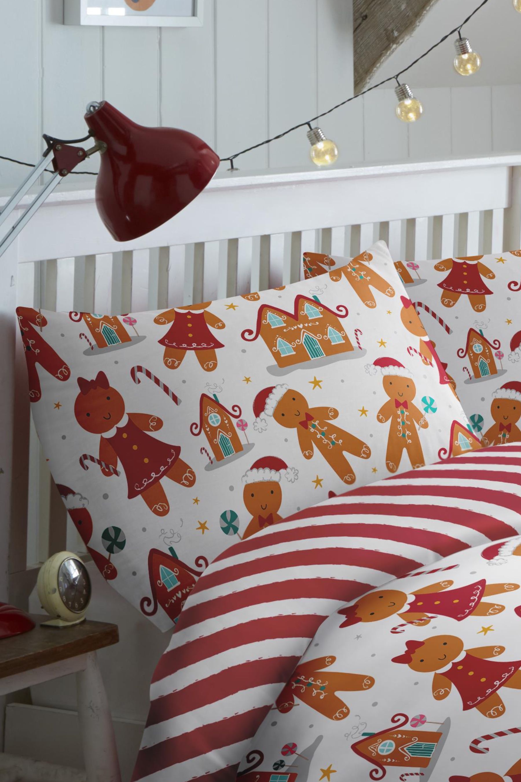 Buy Fusion Red Gingerbread Duvet Cover and Pillowcase Set from the Next ...