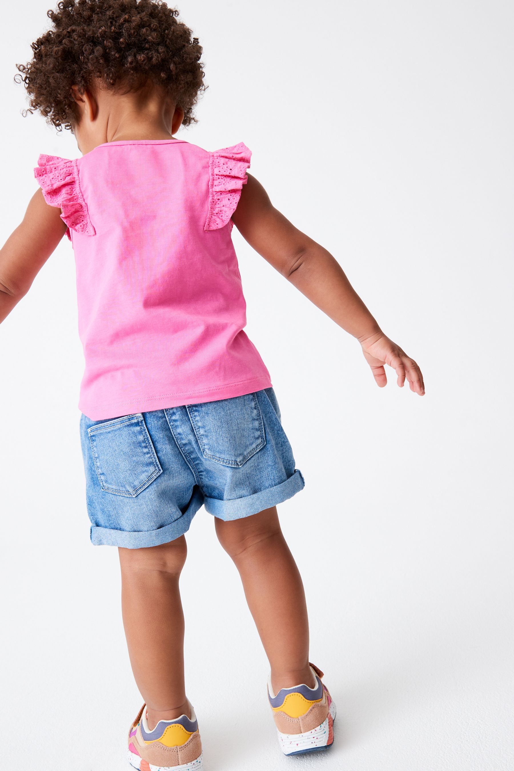 Buy Denim Dark Wash 1 Pack Elasticated Waist Shorts (3mths-10yrs) from ...