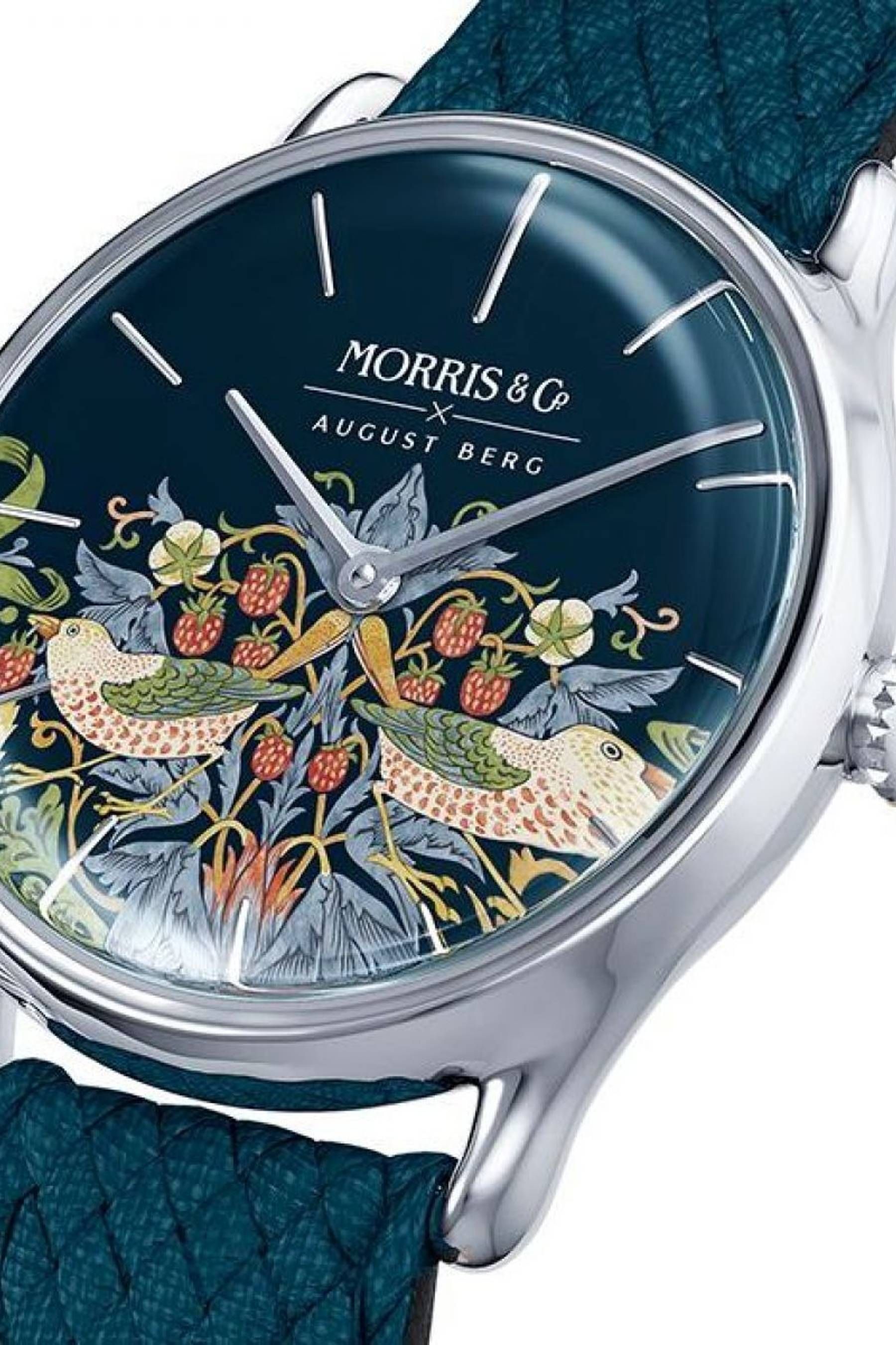 Buy August Berg x Morris & Co. Blue Watch from the Next UK online shop