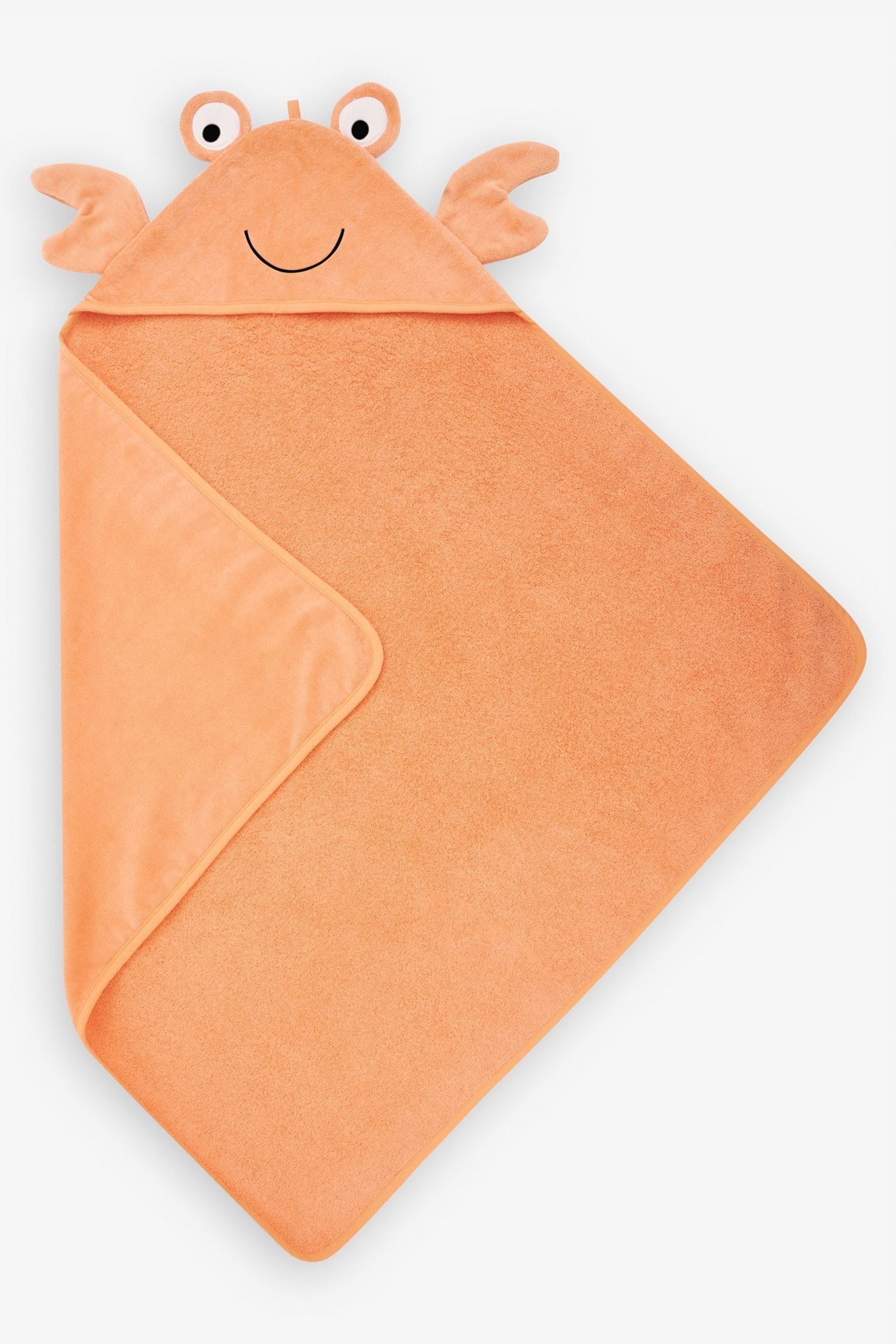 Buy JoJo Maman Bébé Orange Crab Character Hooded Towel from the Next UK ...