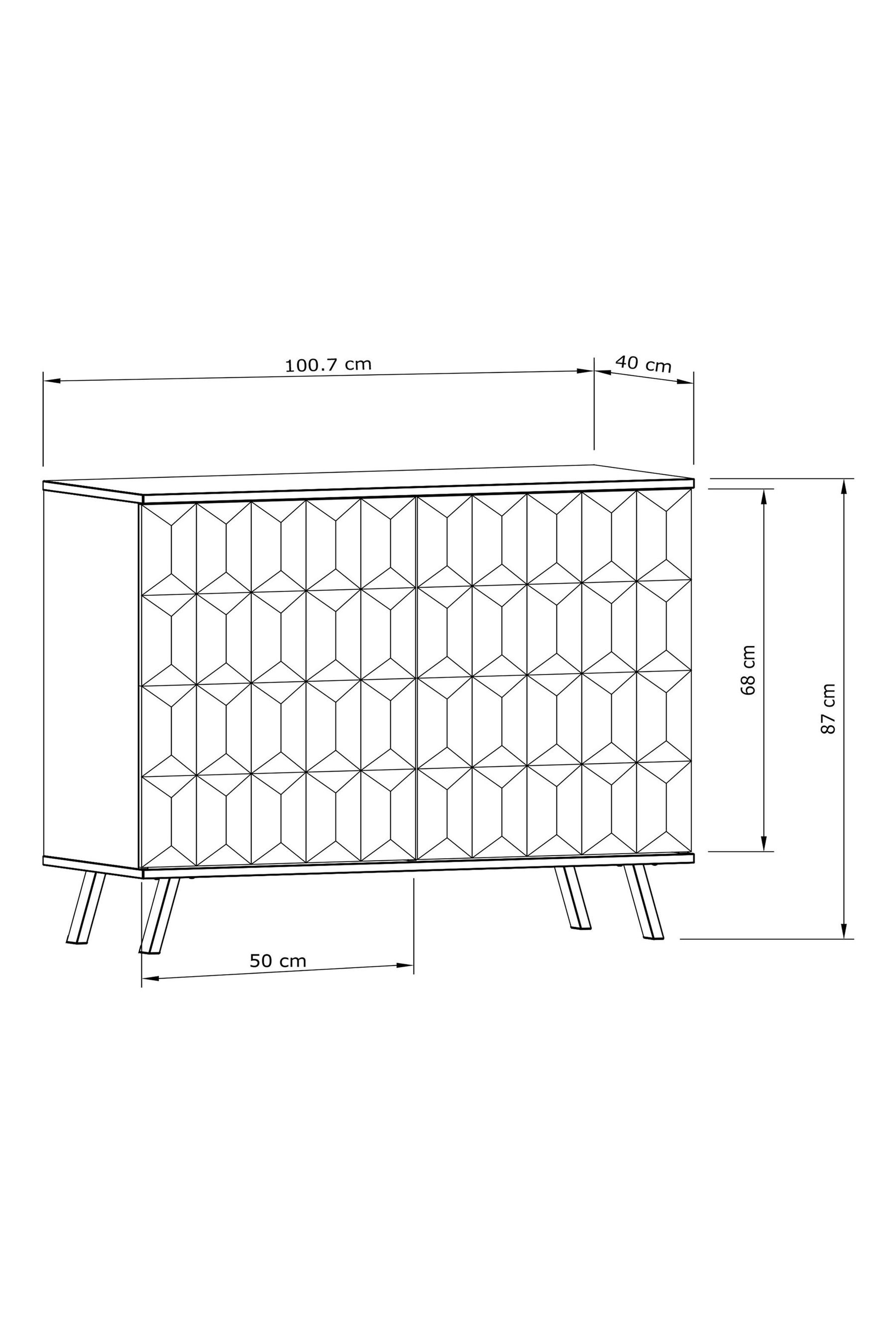 Buy Frank Olsen White Elevate Smart LED Small Sideboard from the Next ...