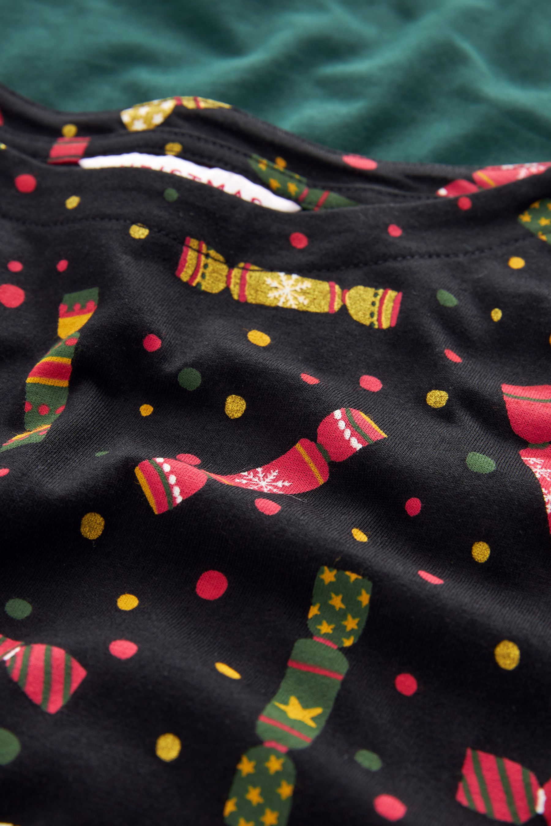 Buy Multi Christmas Cap Sleeve T-Shirts 2 Pack from Next Ireland