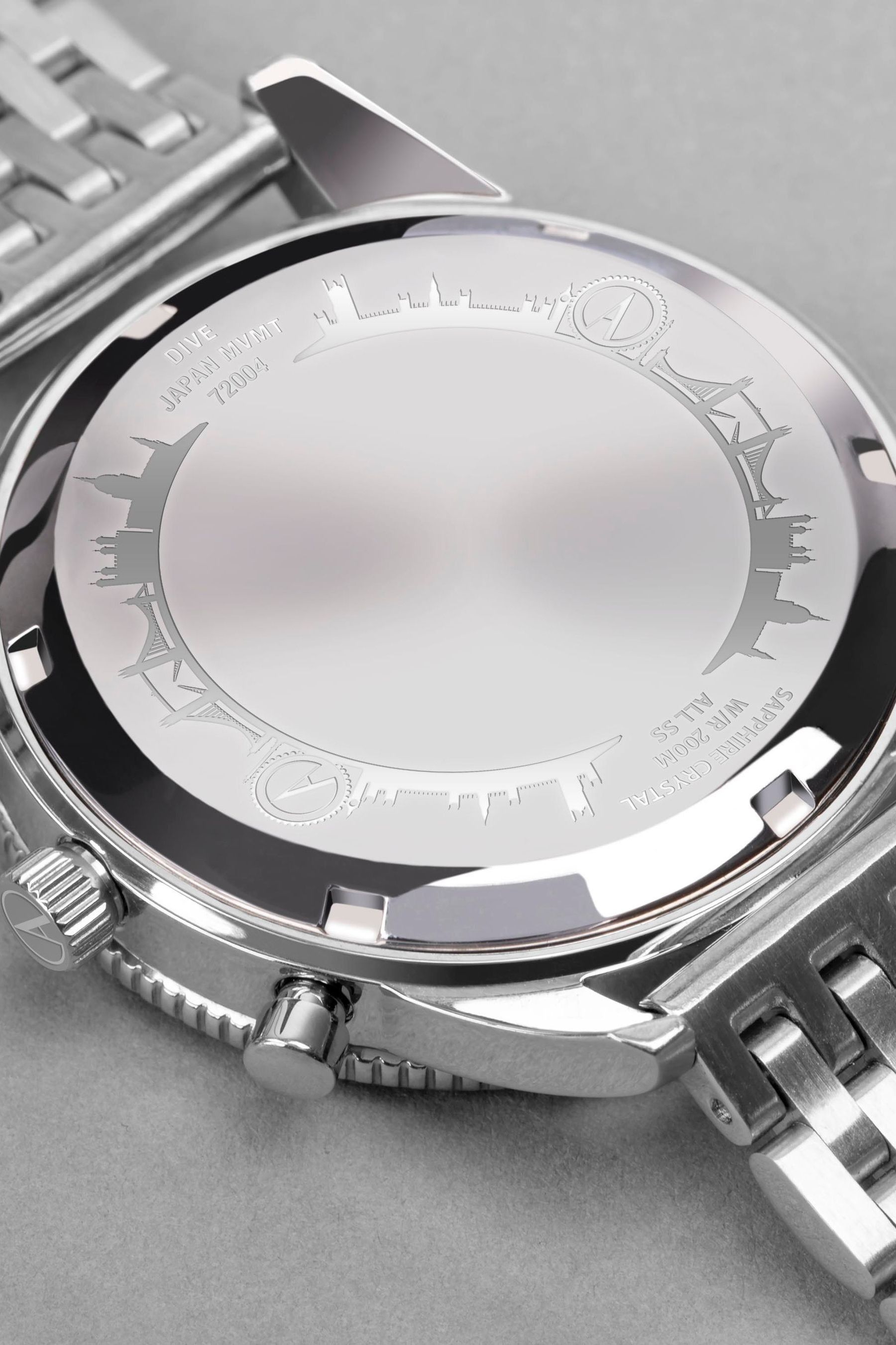 Buy Accurist Mens Silver Tone Dive Stainless Steel Bracelet Chronograph ...