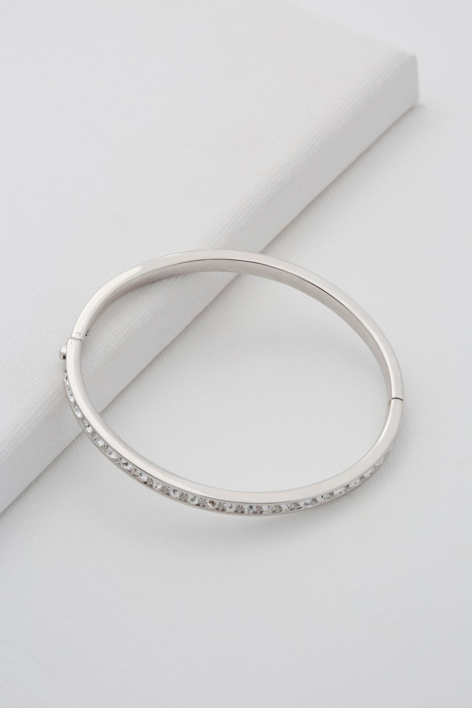 Buy Ted Baker Silver Tone CLEMARA: Crystal Hinge Bangle from the Next UK online shop