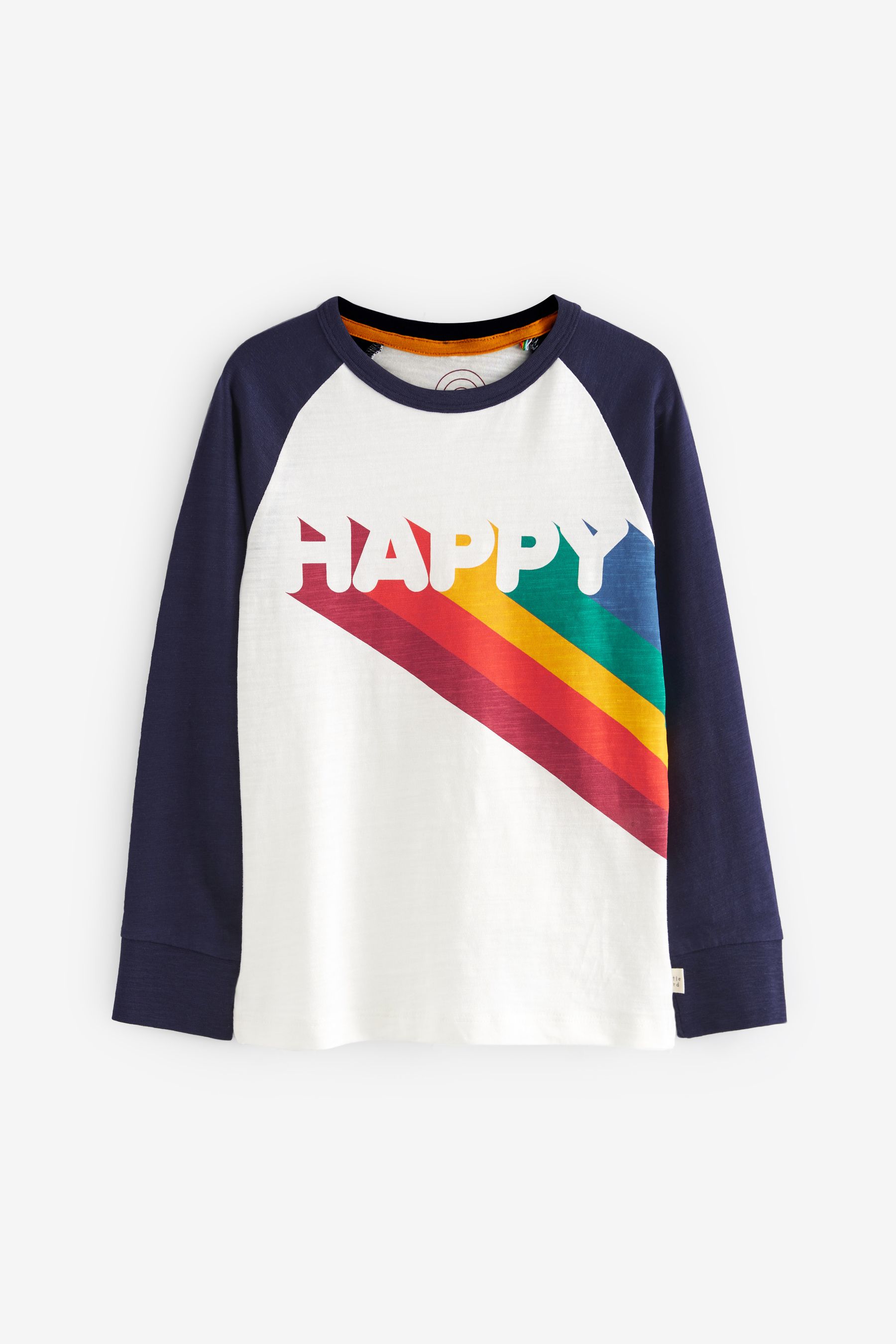 Buy Little Bird by Jools Oliver Navy Happy Long Sleeve Colourful T ...