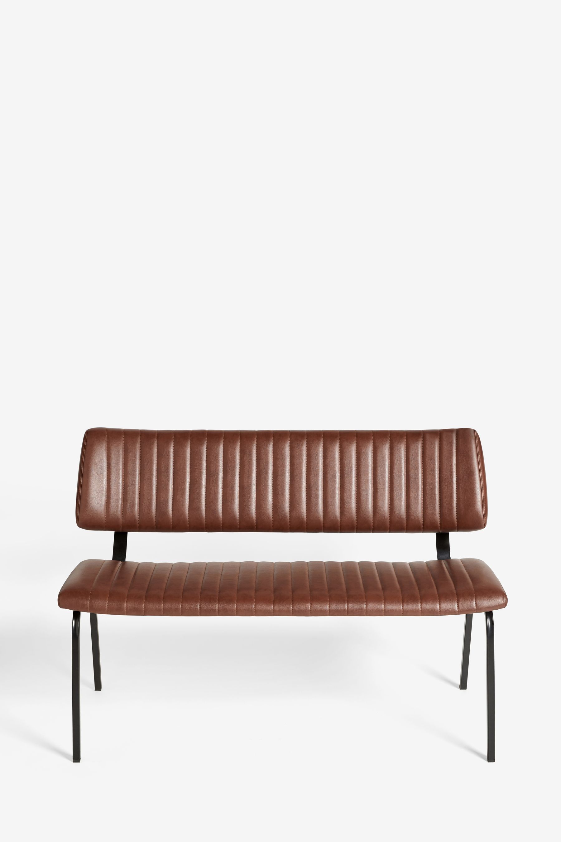 Buy Faux Leather Tan Brown Aiden Dining Bench from the Next UK online shop