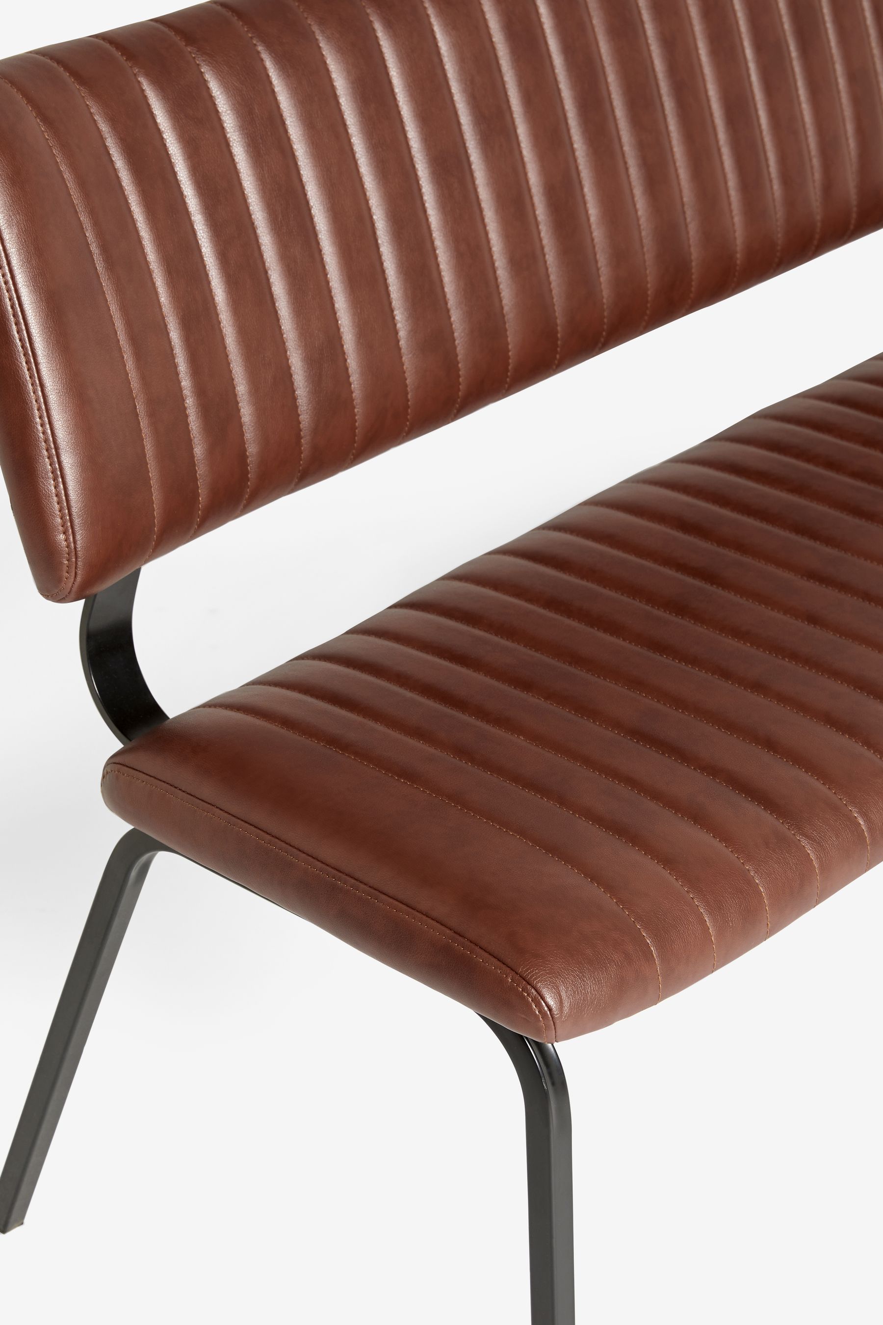 Buy Faux Leather Tan Brown Aiden Dining Bench from the Next UK online shop