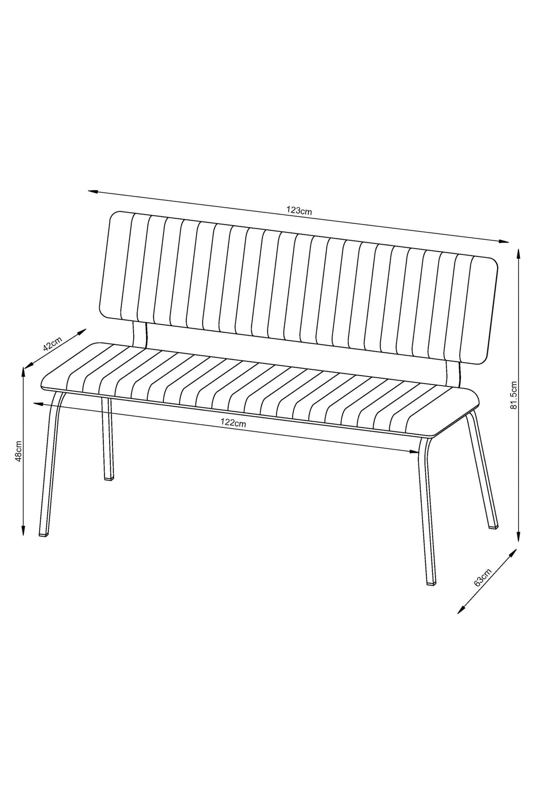 Buy Faux Leather Tan Brown Aiden Dining Bench from the Next UK online shop