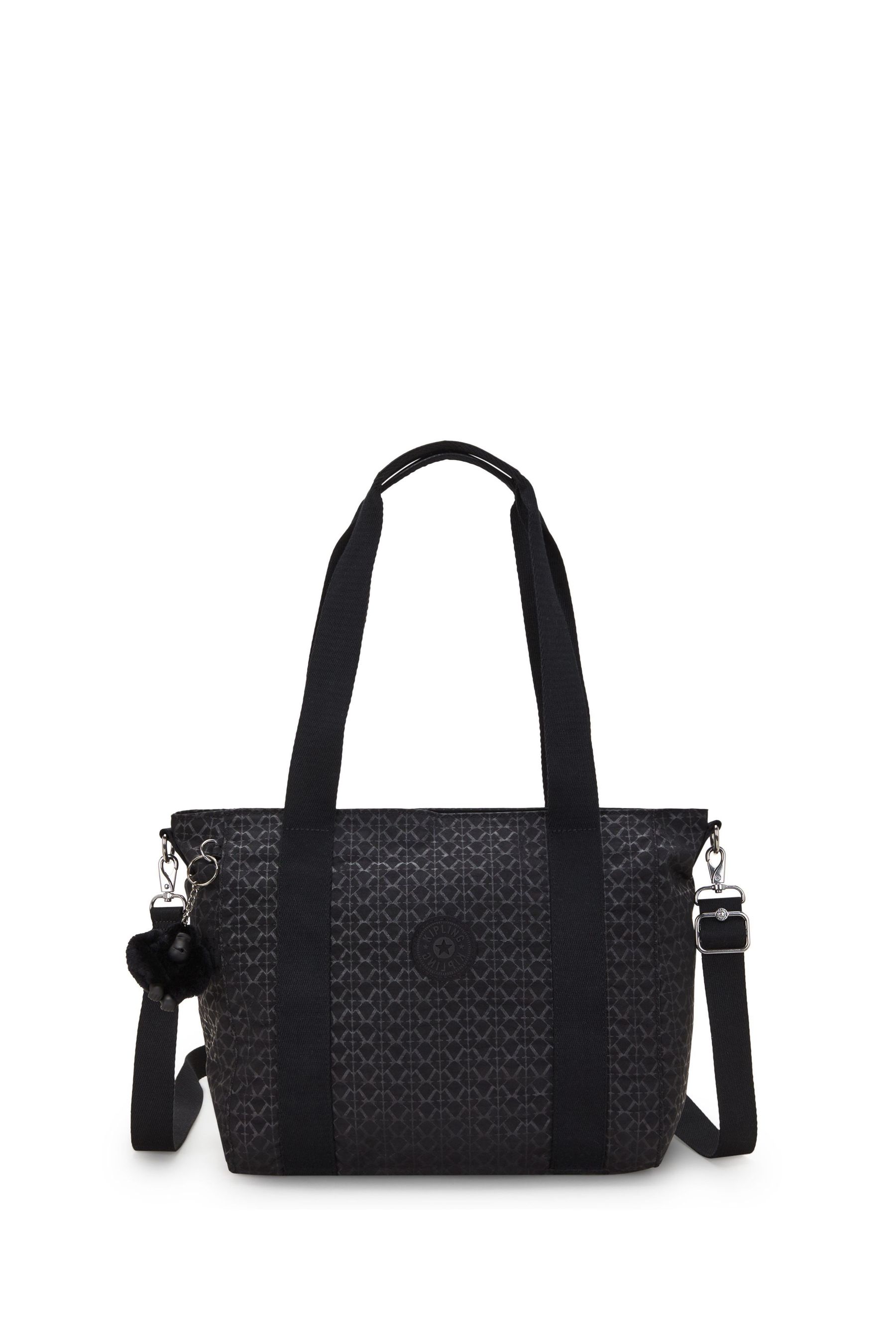 Buy Kipling Asseni S Signature Black Emboss Tote Bag from the Next UK ...