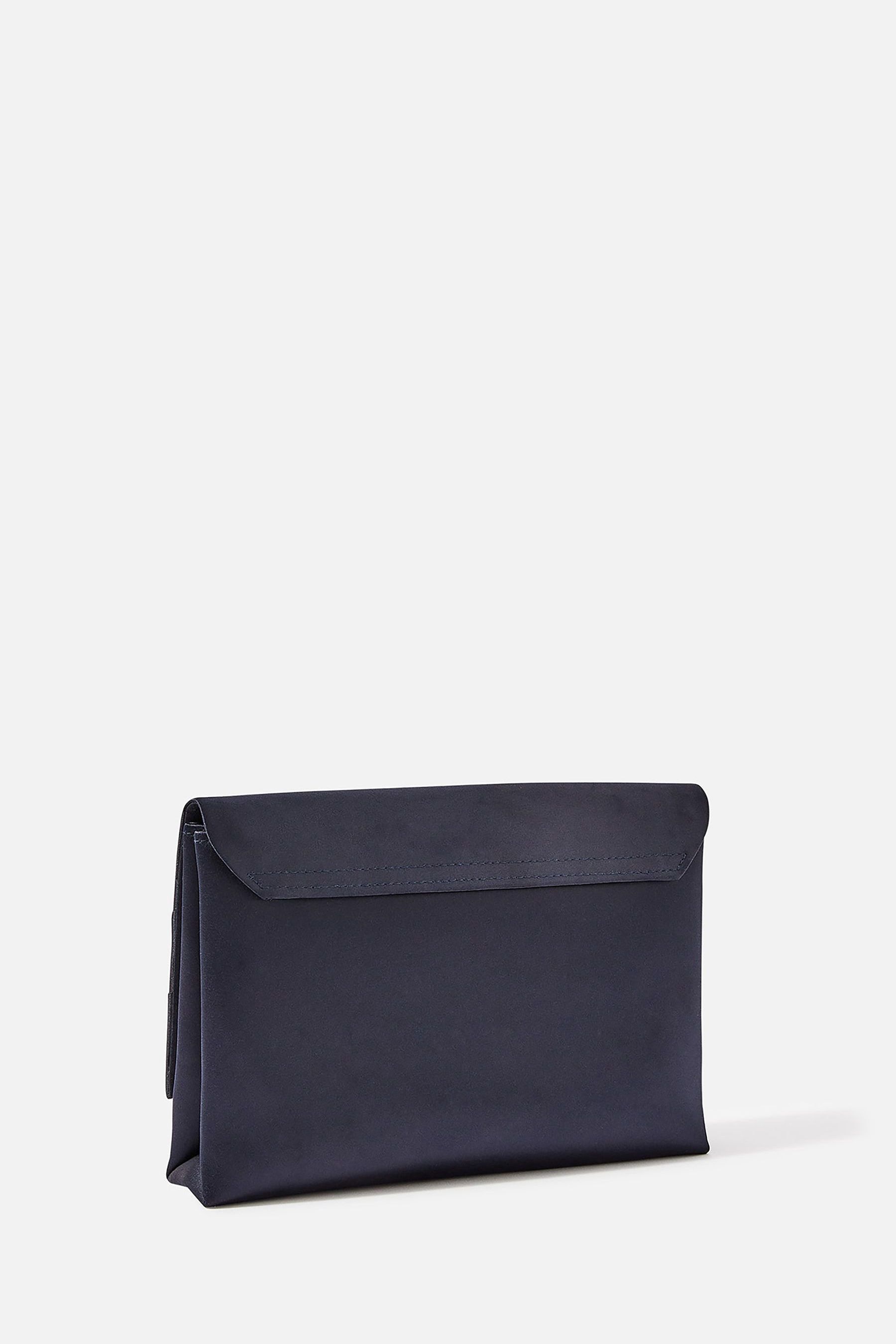 Buy Accessorize Blue Satin Fold Over Clutch Bag from the Next UK online ...