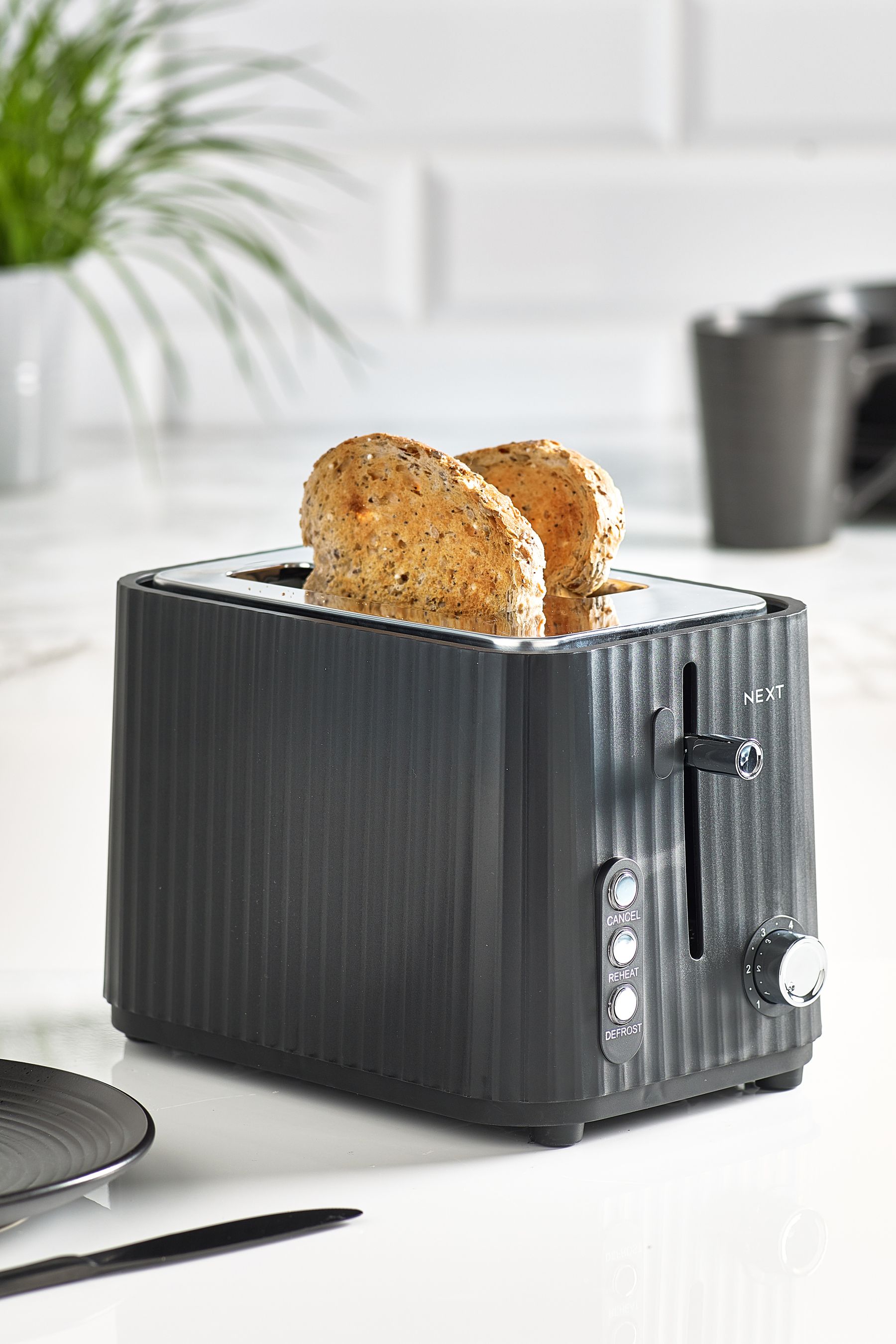 Buy Black Sleek 2 Slice Toaster from the Next UK online shop