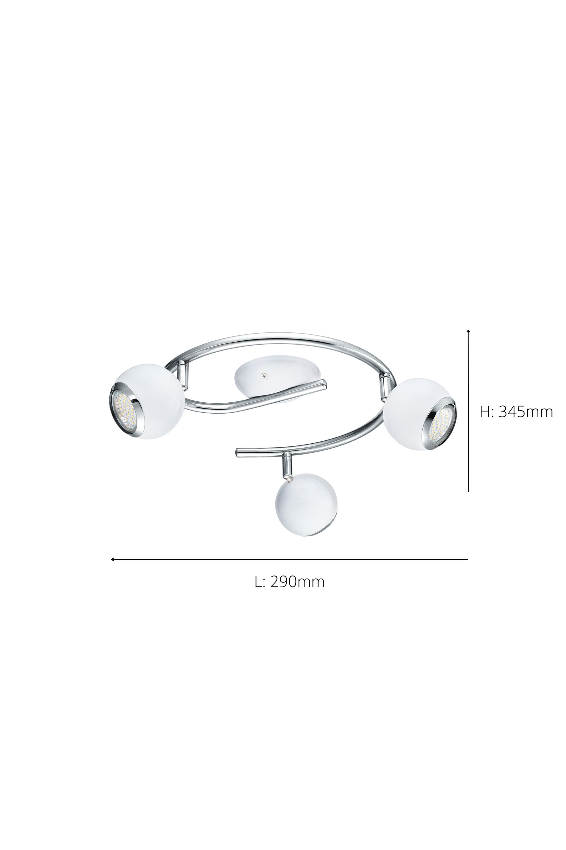Buy Eglo White Bimeda LED and Chrome Ceiling Light from the Next UK ...
